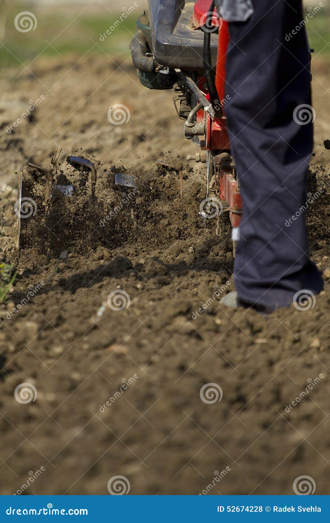 Hand plowing. stock photo. Image of production, plough - 52674228