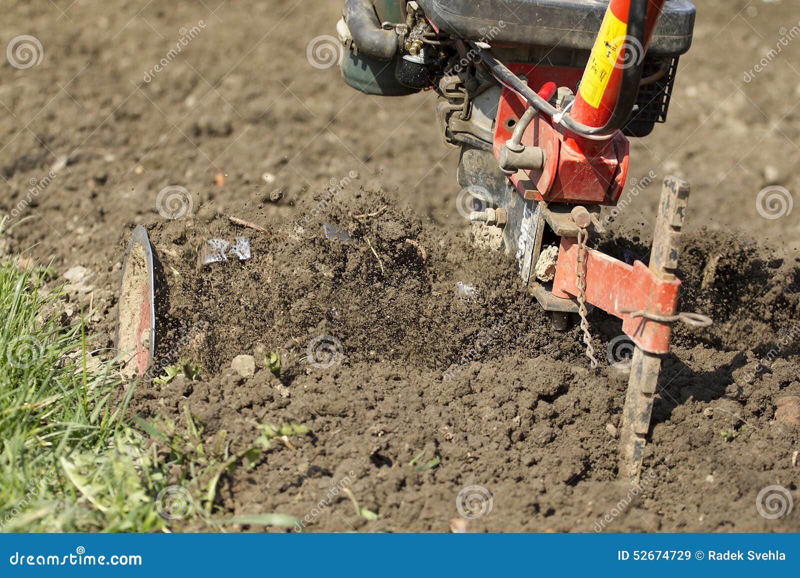 Hand plowing. stock image. Image of machine, instrument - 52674729