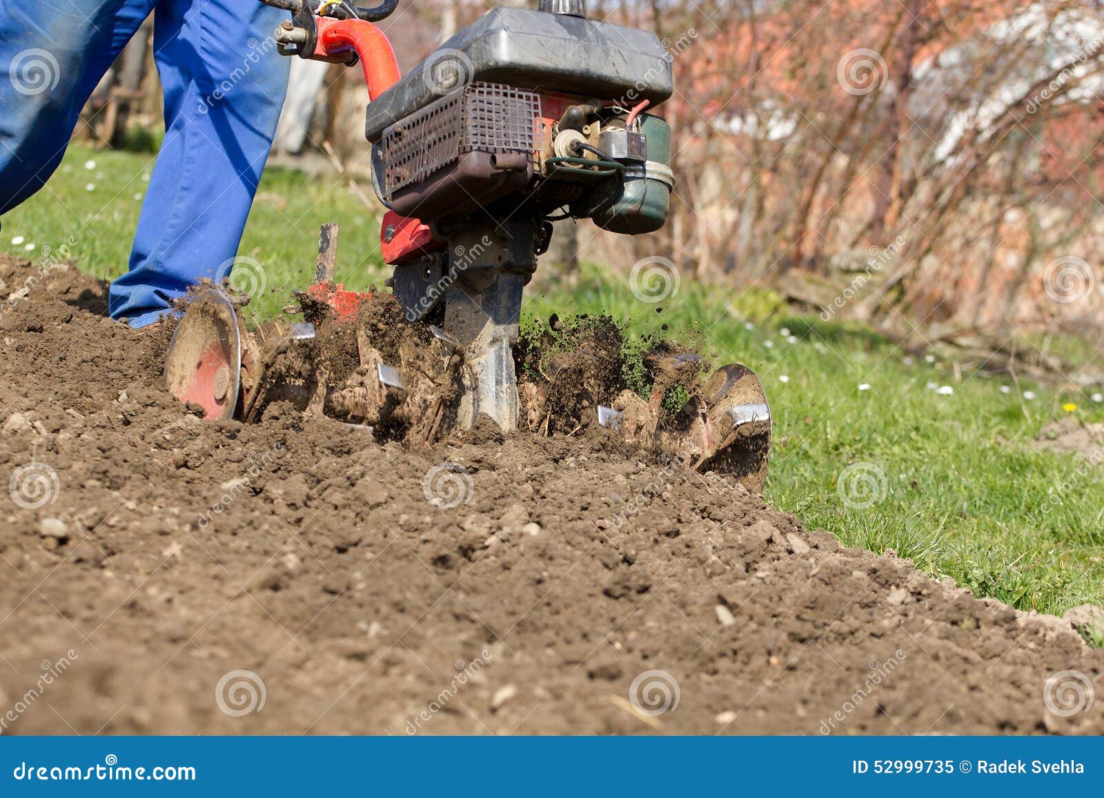 Hand plowing. stock image. Image of plowing, metal, equipment - 52999735