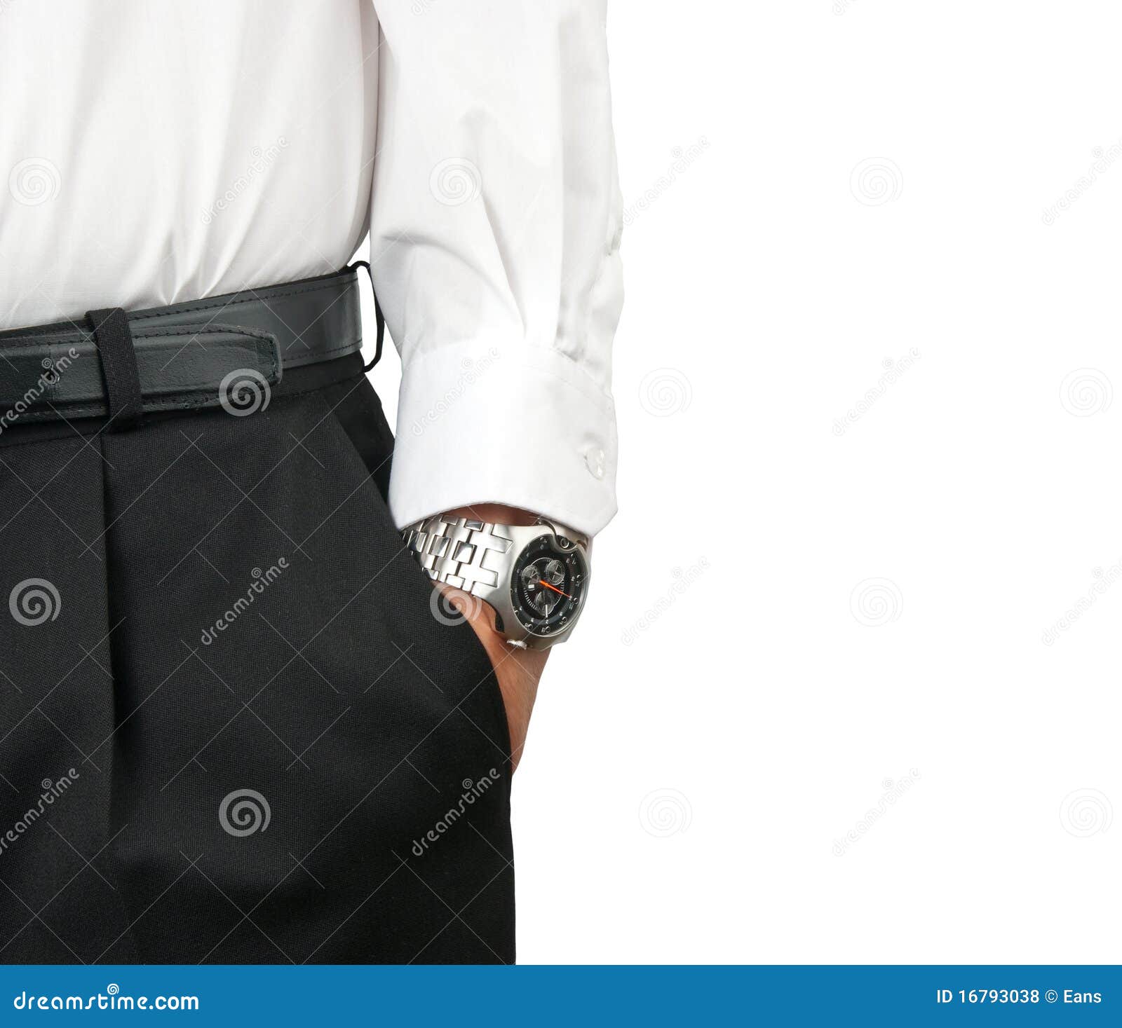 Hand in pocket stock photo. Image of fashion, clock, clothes - 16793038