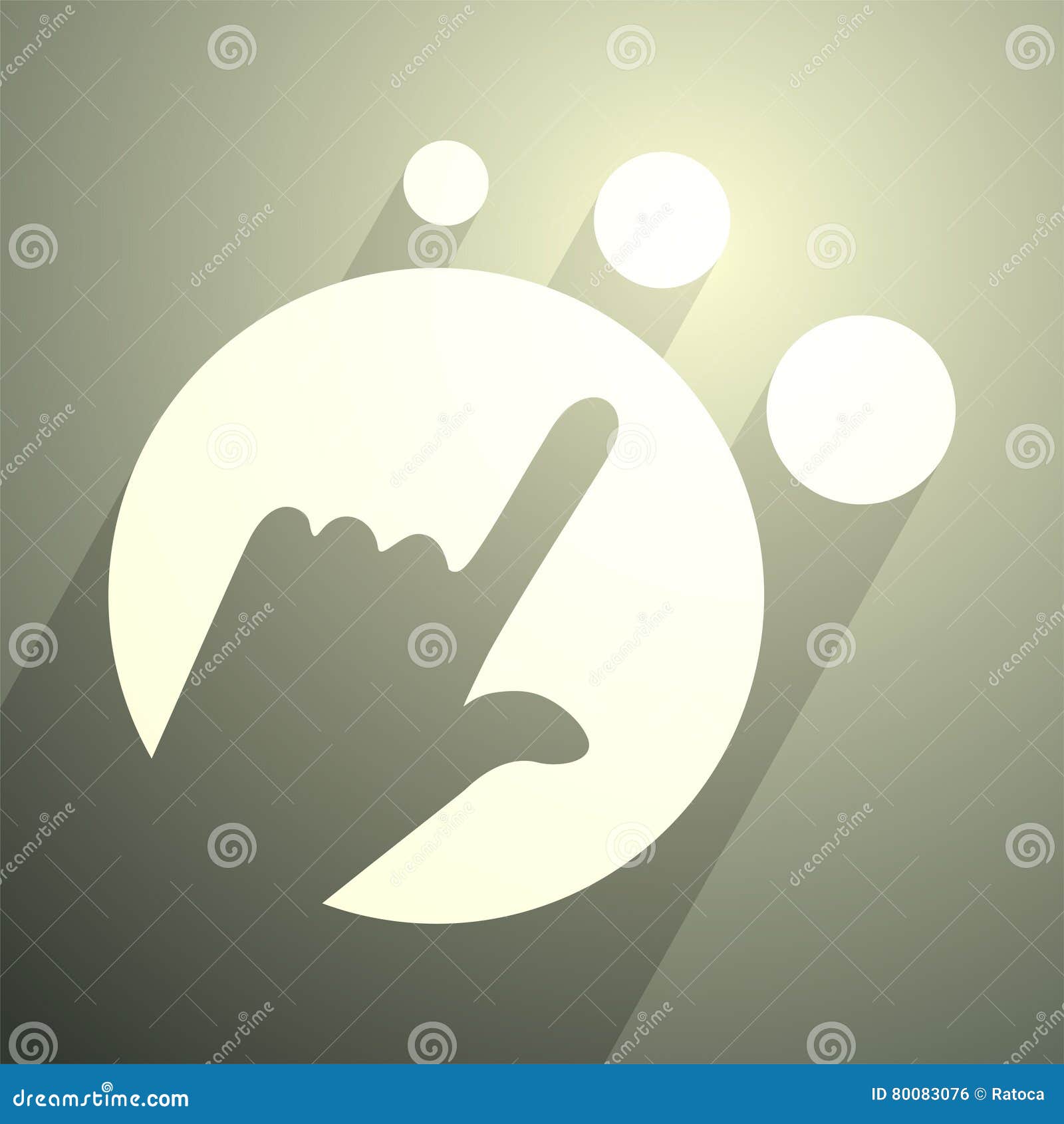 Hand point button stock vector. Illustration of tactile - 80083076