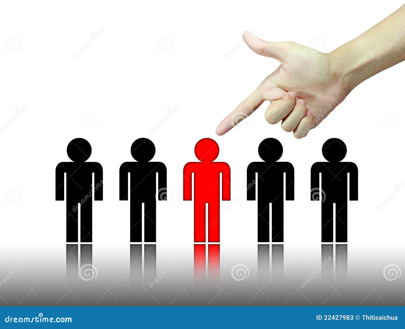 Hand Point To Target People Stock Illustration - Illustration of hand ...