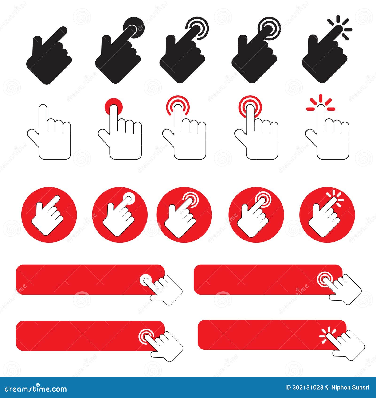 Object Location Information Retrieval Icons Set Cartoon Vector ...