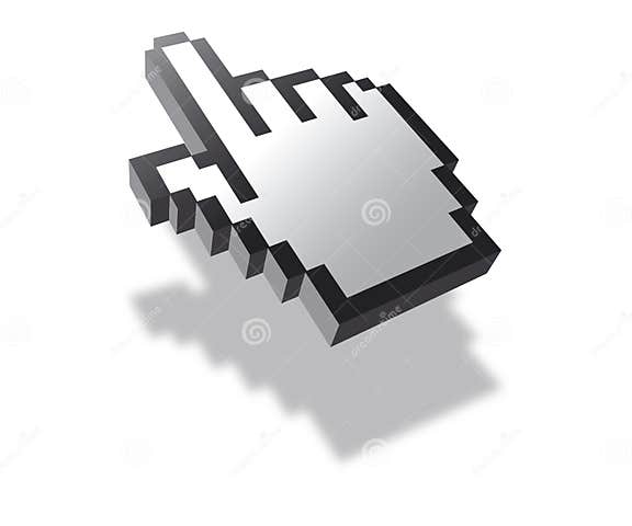 Hand pointer stock vector. Illustration of button, click - 22693616