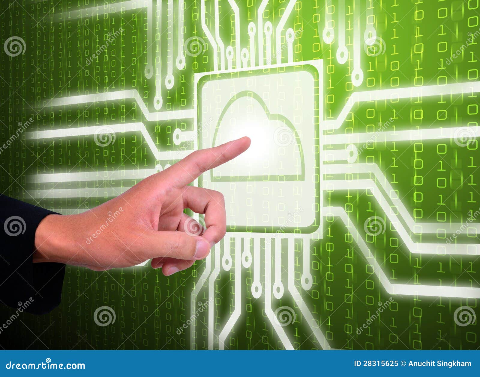 Hand Pointer With Forefinger Pointing Forward. Index Finger To Show ...