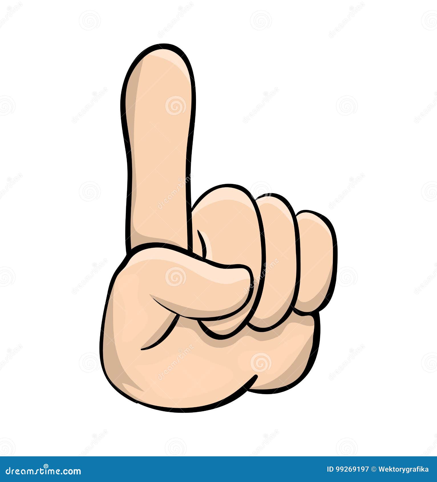 Hand Pointer, Finger Up Cartoon Vector Symbol Icon Design. Beau Stock ... Hand Pointer, Finger Up Cartoon Vector Symbol Icon Design. Beau Stock ...