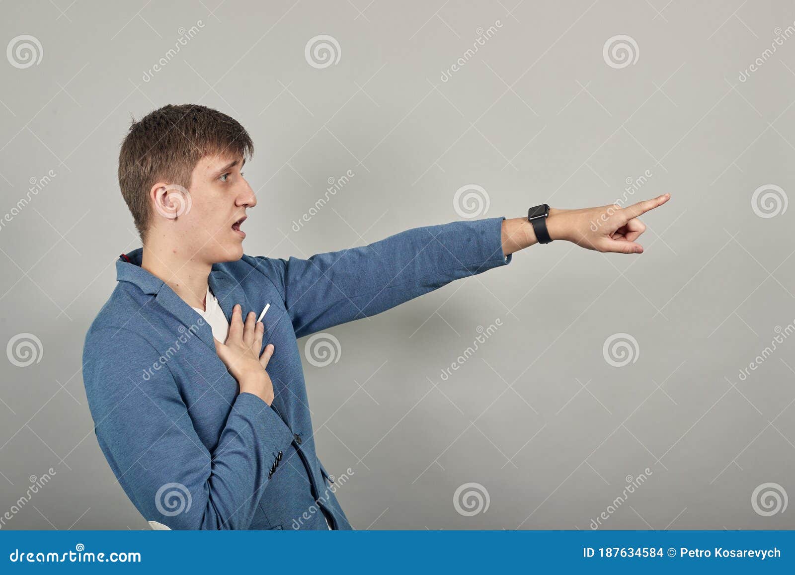 Hand Pointer with Forefinger Pointing Forward. Index Finger To Show ...