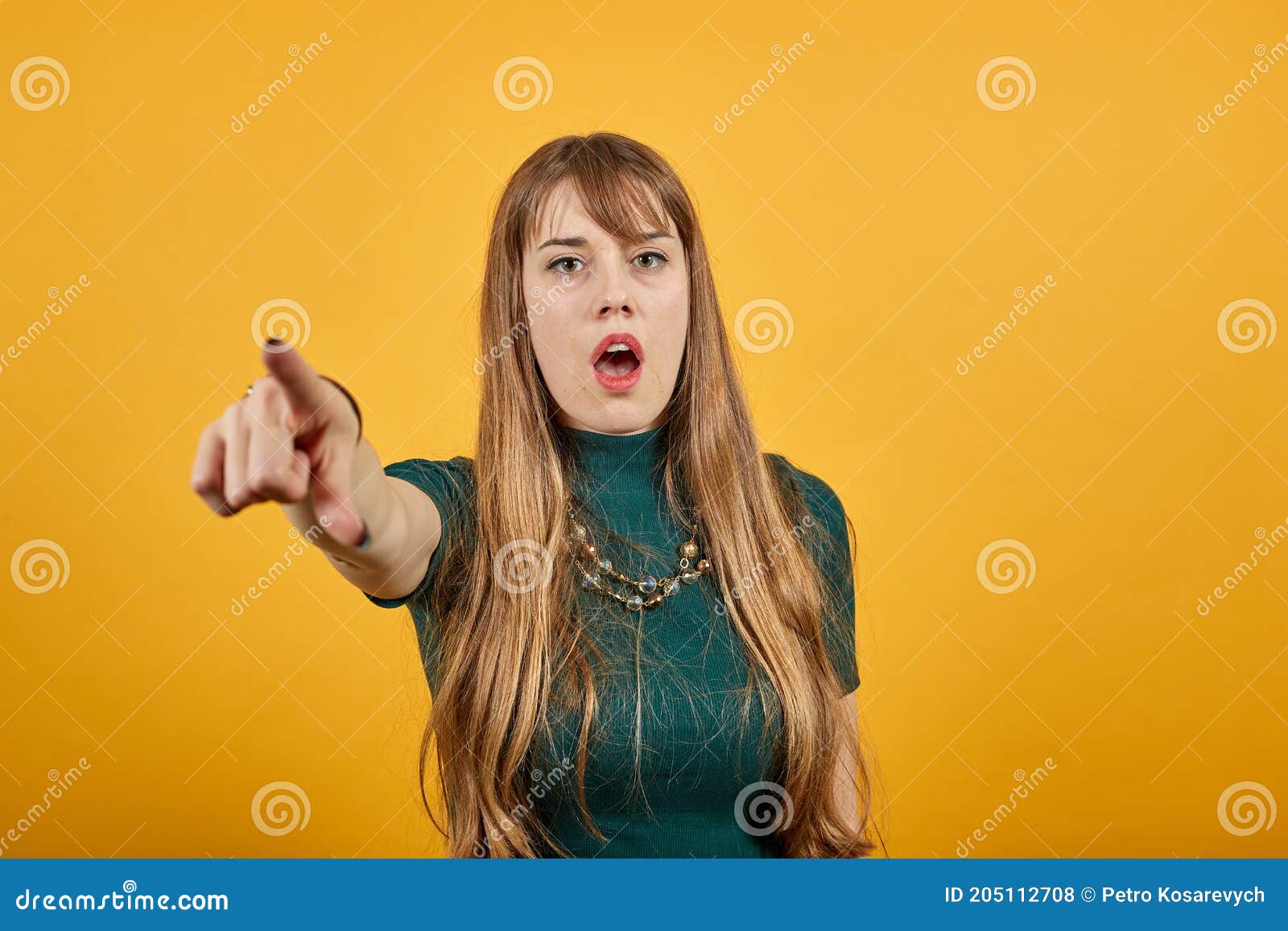 Hand Pointer with Forefinger Pointing Forward. Index Finger To Show ...