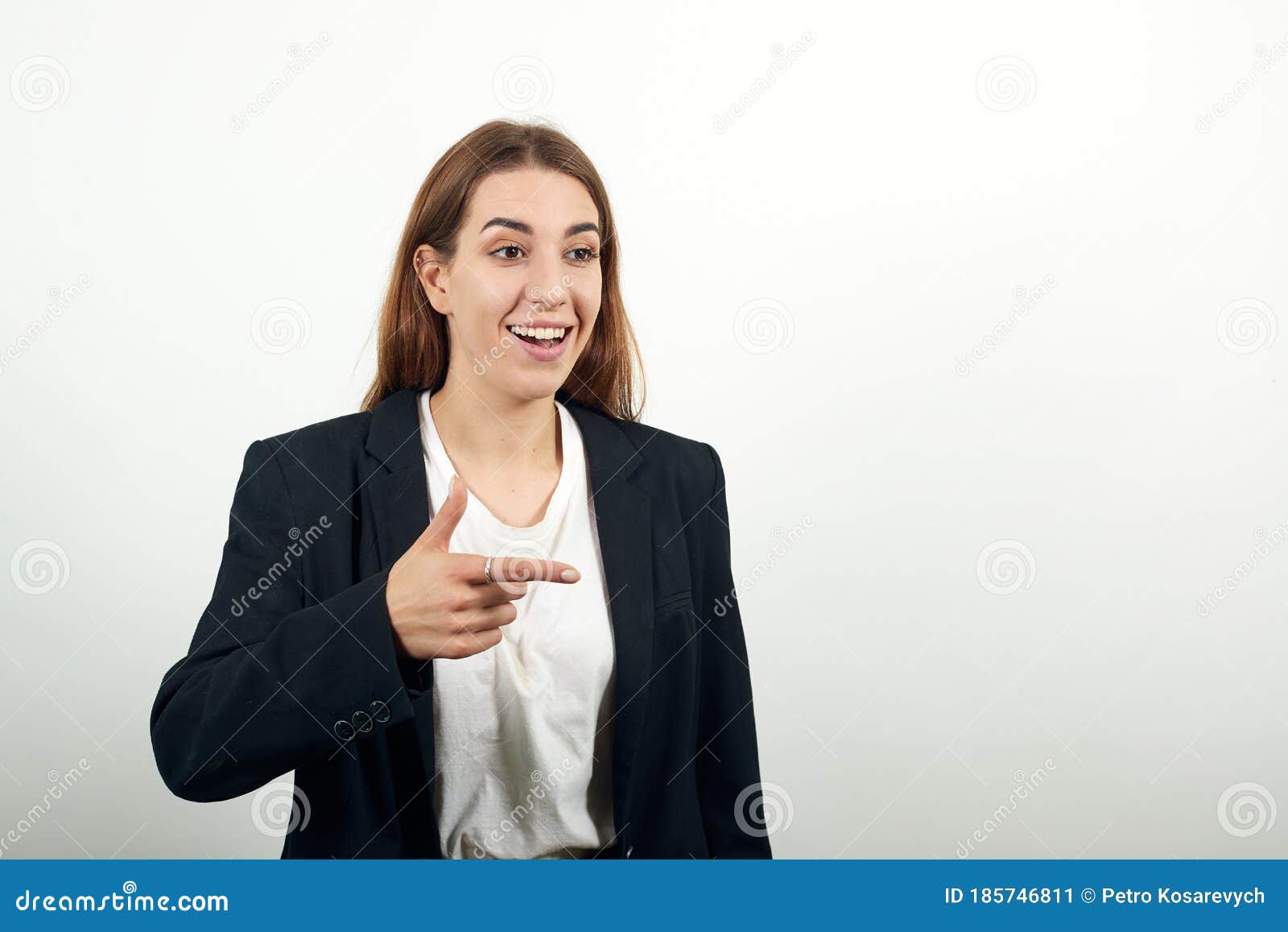 Hand Pointer with Forefinger Pointing Forward. Index Finger To Show ...