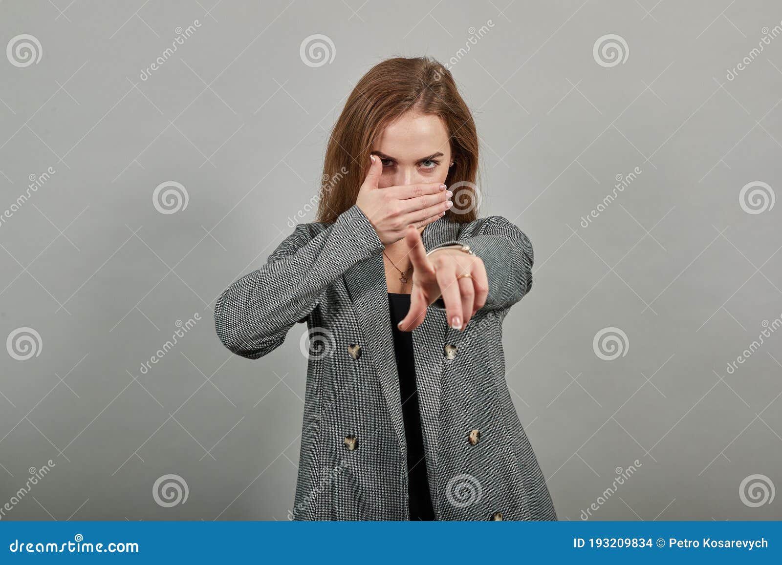 Hand Pointer with Forefinger Pointing Forward. Index Finger To Show ...