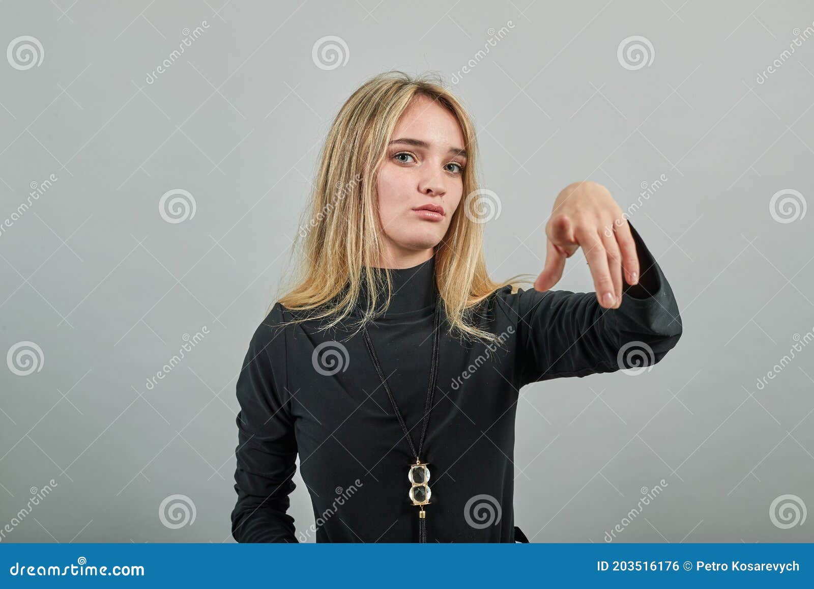 Hand Pointer with Forefinger Pointing Forward. Index Finger To Show ...