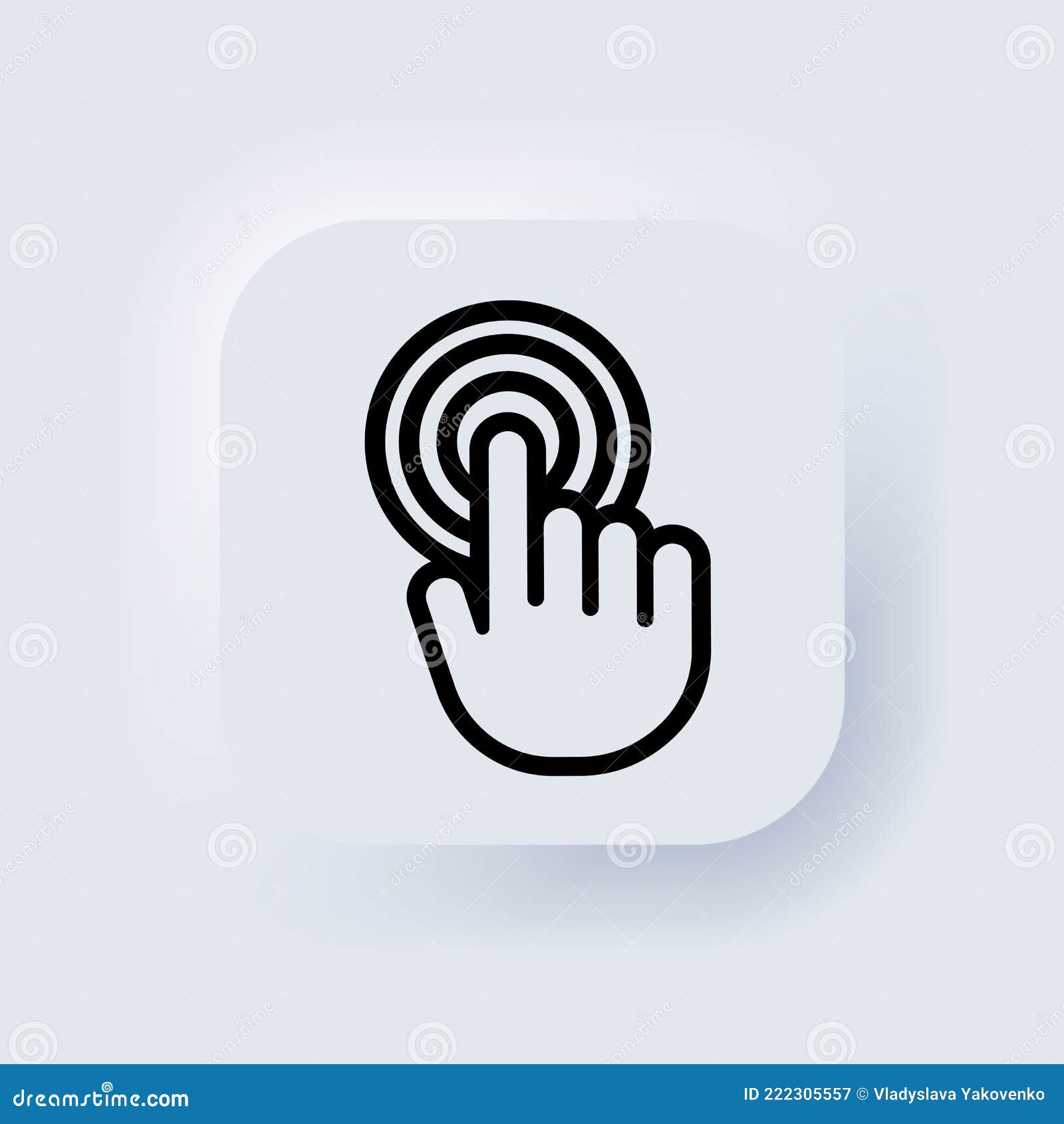Hand Pointer Icon. Hand Touch Screen Smartphone Icon. Smartphone Screen ...