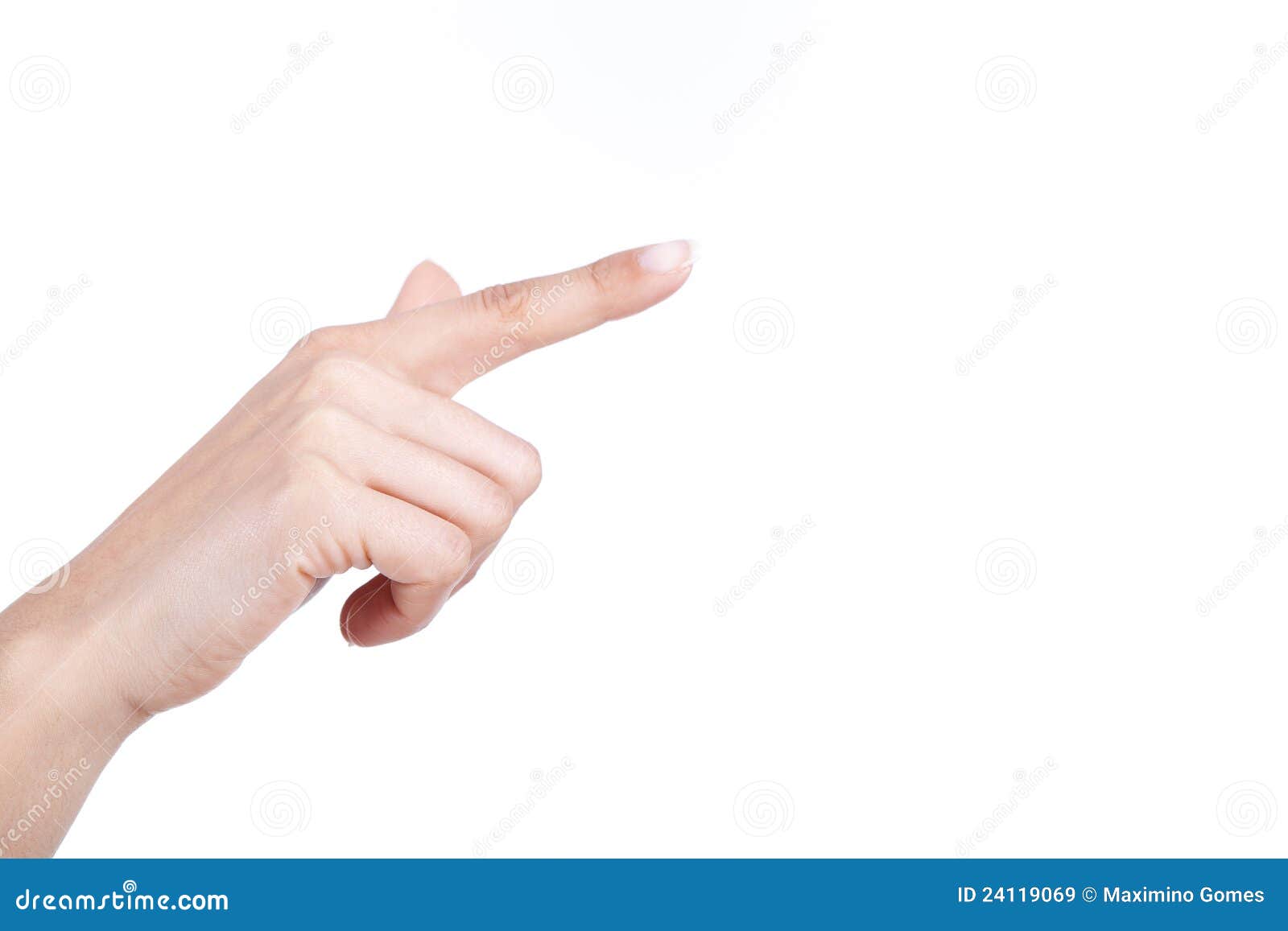 Hand pointing stock image. Image of human, forefinger - 24119069