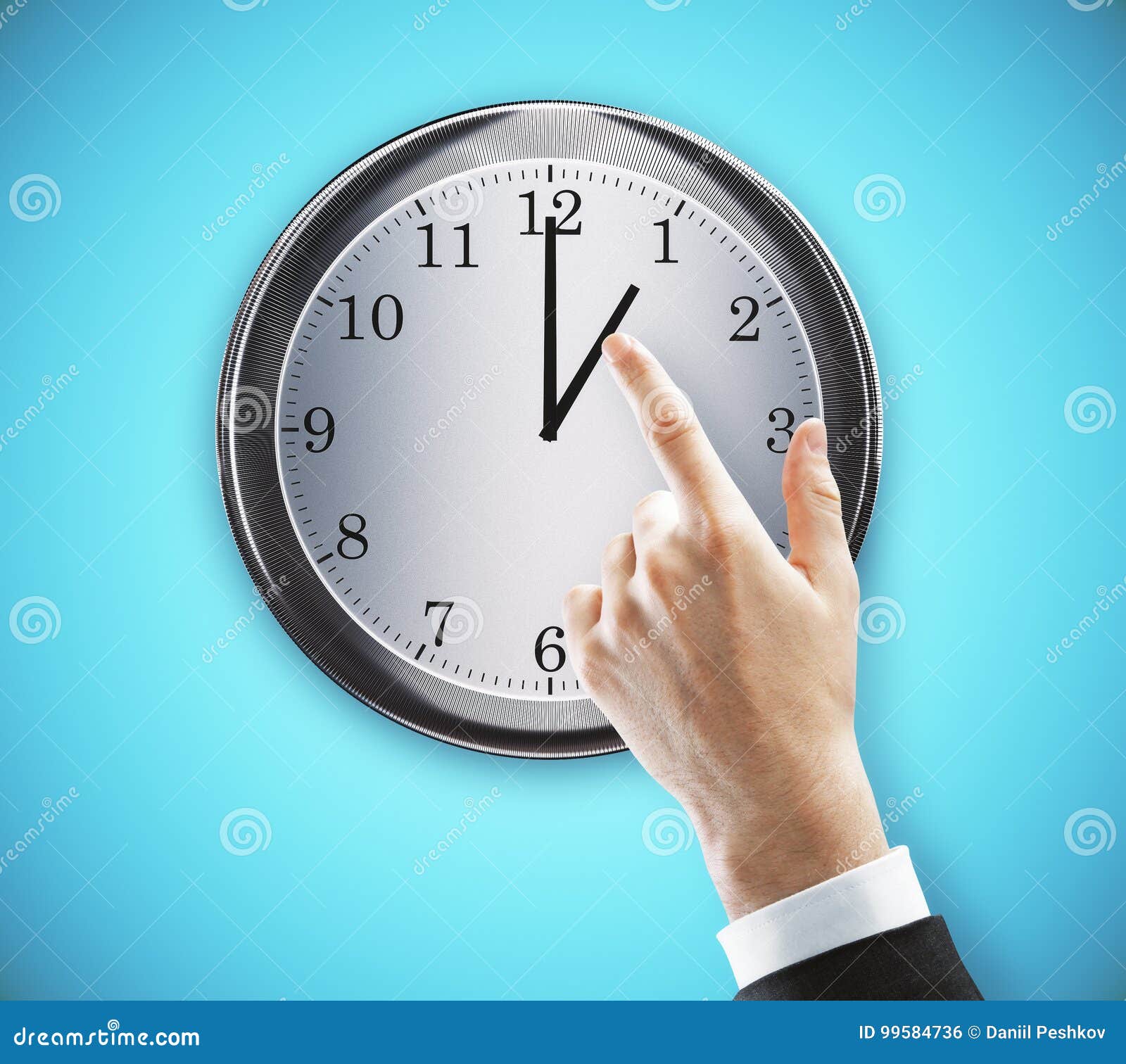 Punctual concept stock photo. Image of finger, adult - 99584736