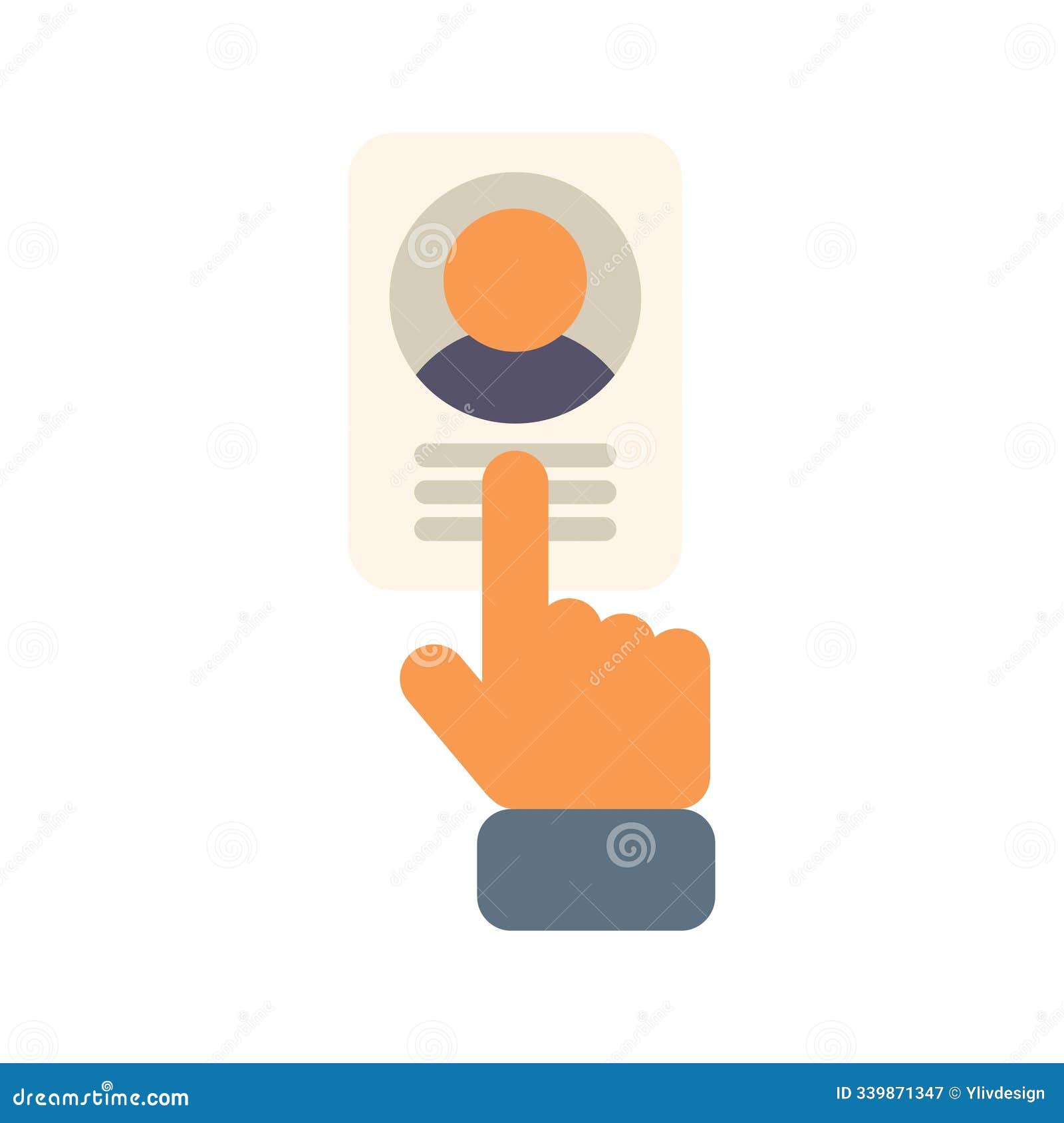 Hand Pointing Curriculum Vitae with Index Finger Stock Image - Image of ...