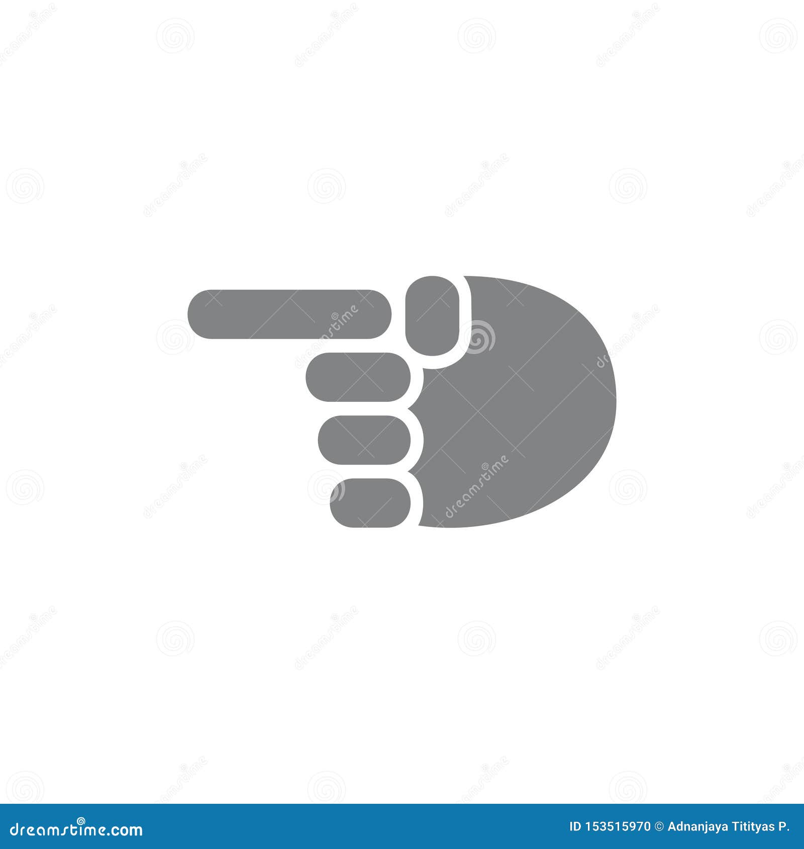 Hand Pointing Directional Geometric Symbol Vector Stock Vector ...