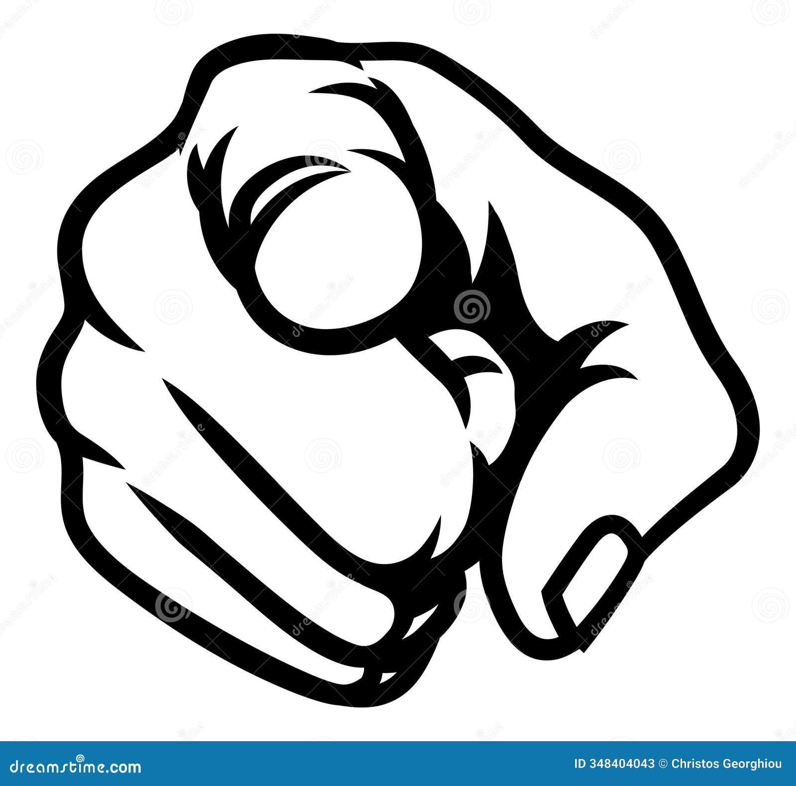 Hand Pointing Finger at You Cartoon Illustration Stock Illustration ...