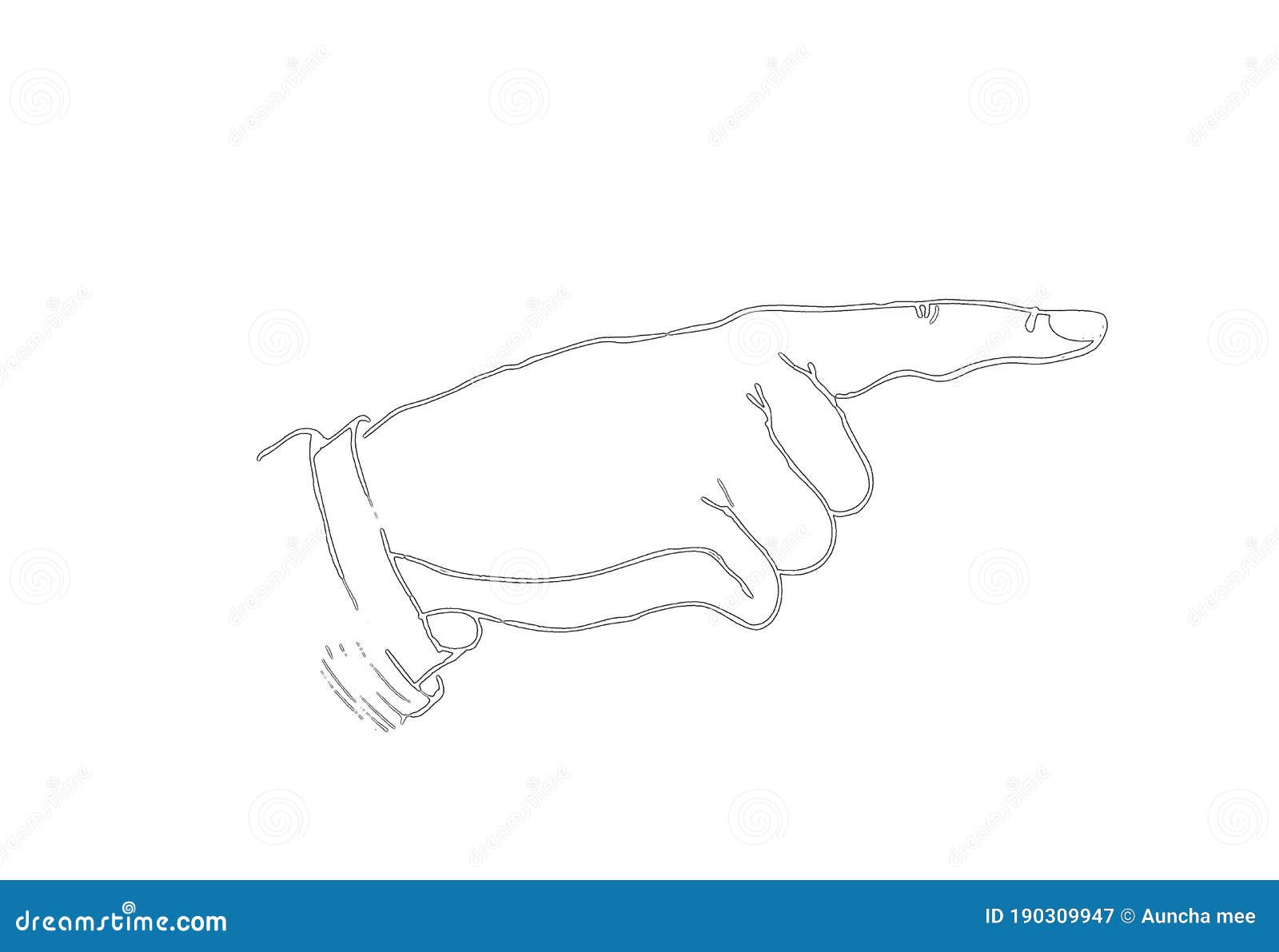 Man Pointing Up With His Forefinger Cartoon Vector | CartoonDealer.com ...