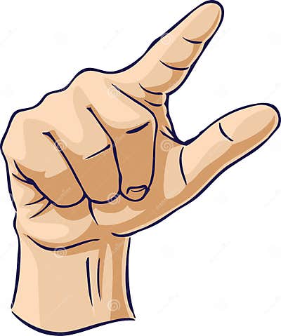 Hand pointing forward stock illustration. Illustration of sign - 20681499