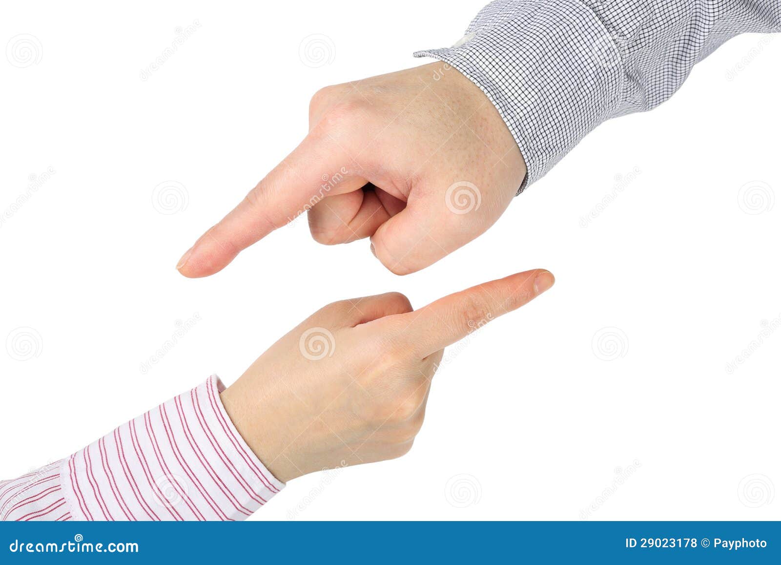 Hand pointing gesture stock photo. Image of isolated - 29023178