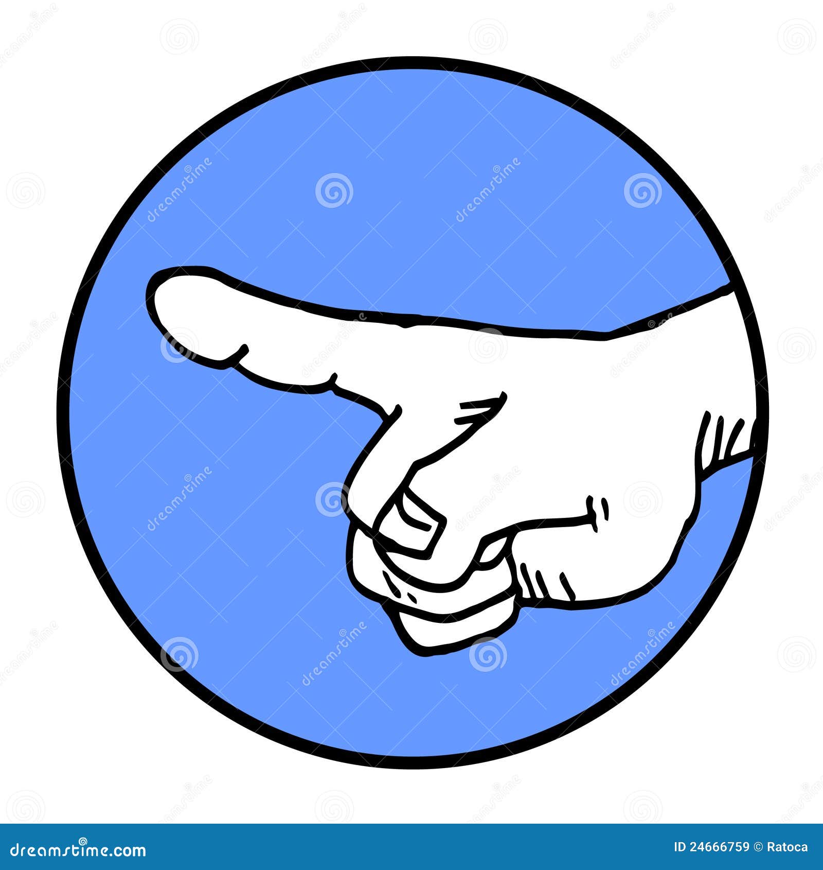 Hand pointing icon stock vector. Illustration of innovative - 24666759