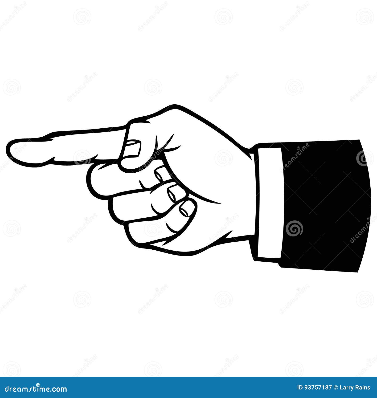 Hand Pointing Icon Illustration Stock Vector - Illustration of index ...