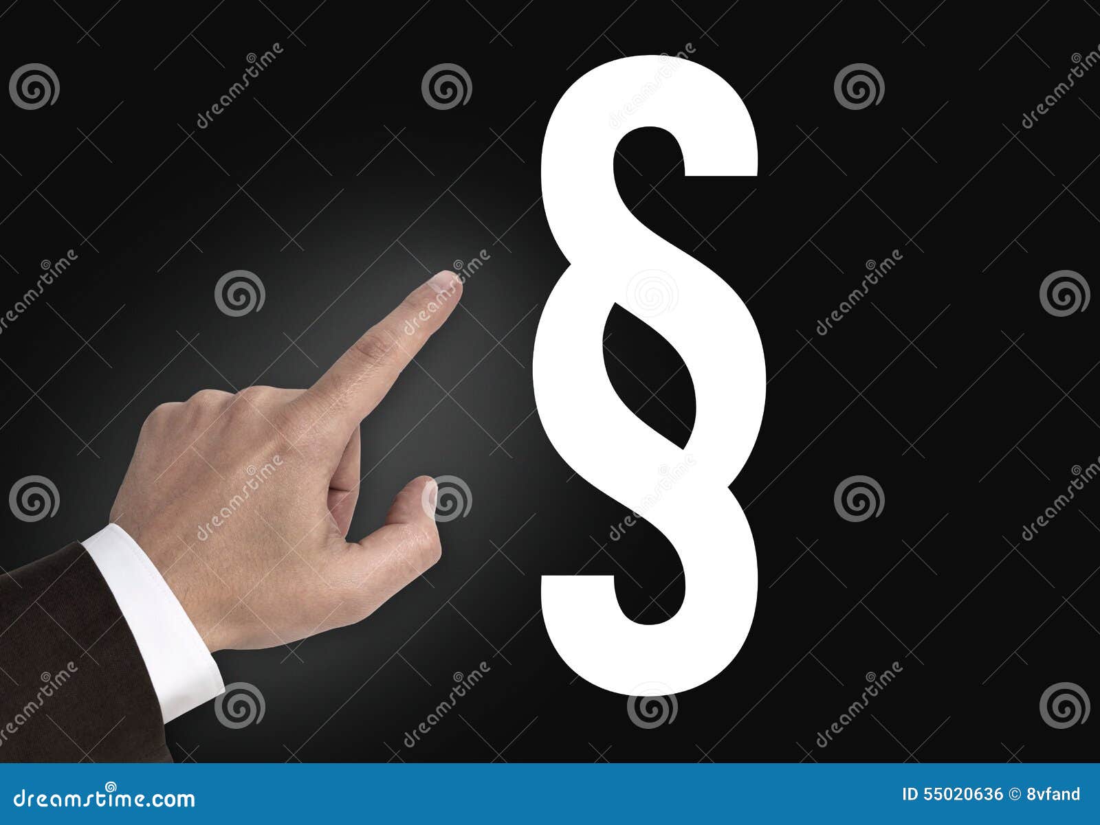 Hand Pointing at Paragraph Sign Concept Stock Photo - Image of sign ...