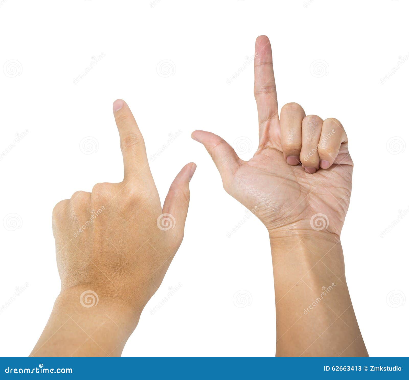 Hand Pointing Poses Isolated Stock Image - Image of gesture, point ...