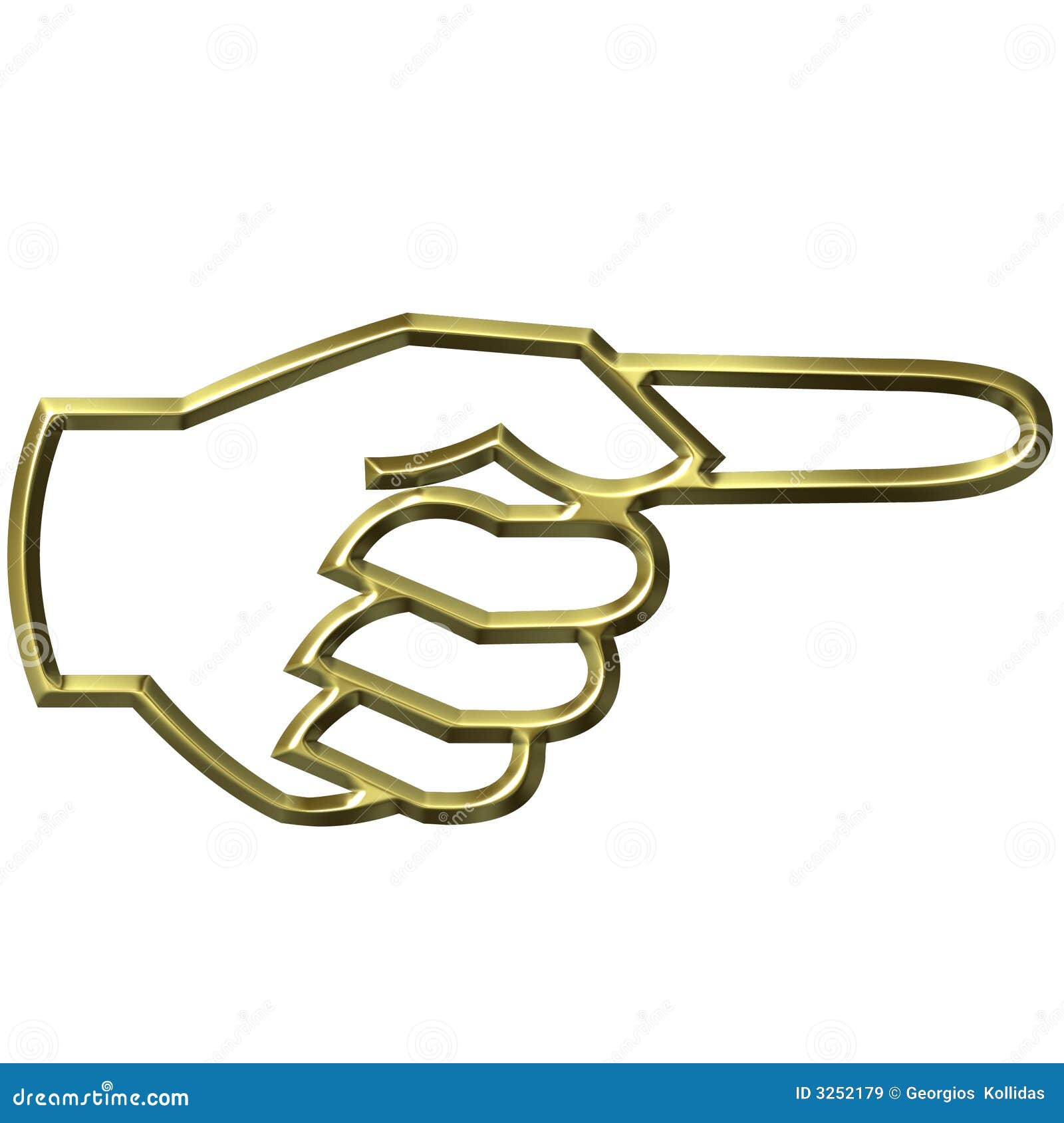 Hand pointing right stock illustration. Illustration of point - 3252179