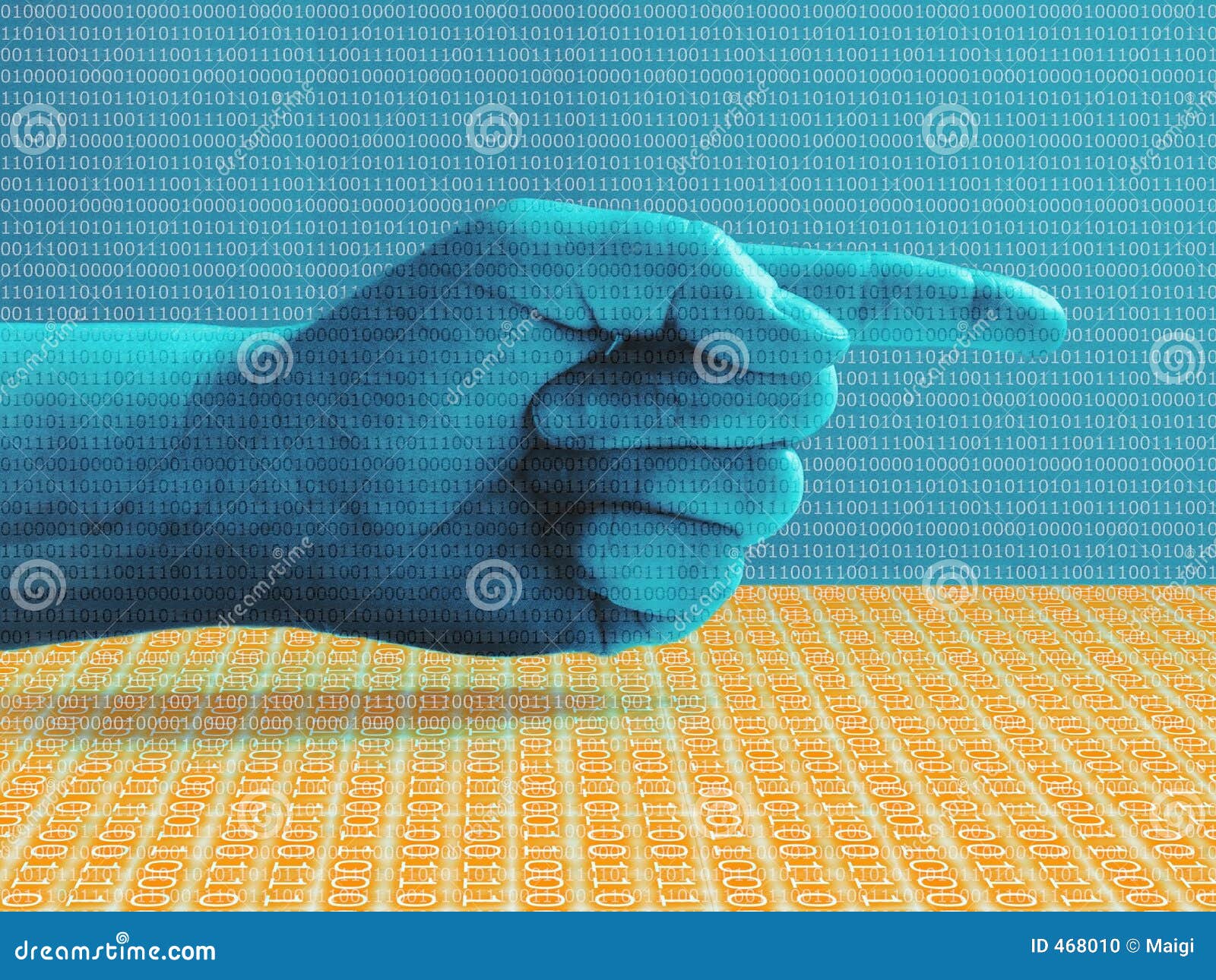 Hand Pointing Right Blue stock illustration. Illustration of gesture ...