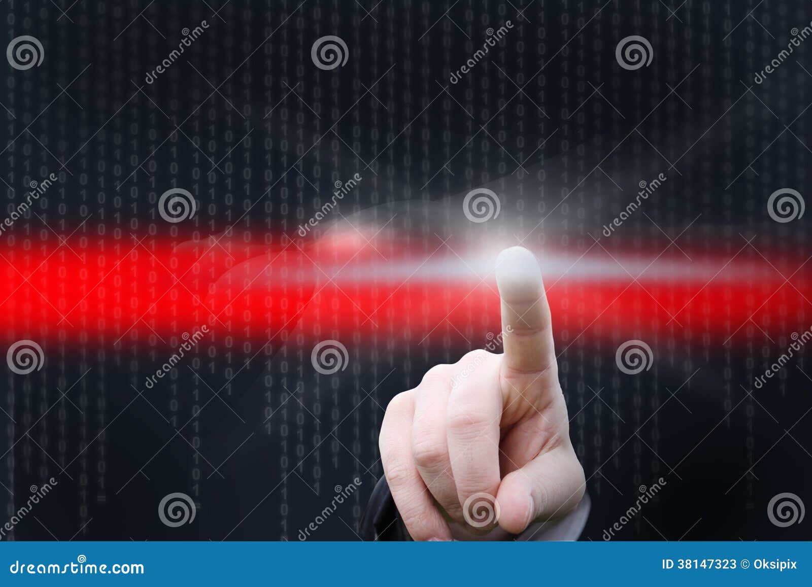 Hand pointing at screen stock image. Image of email, virtual - 38147323