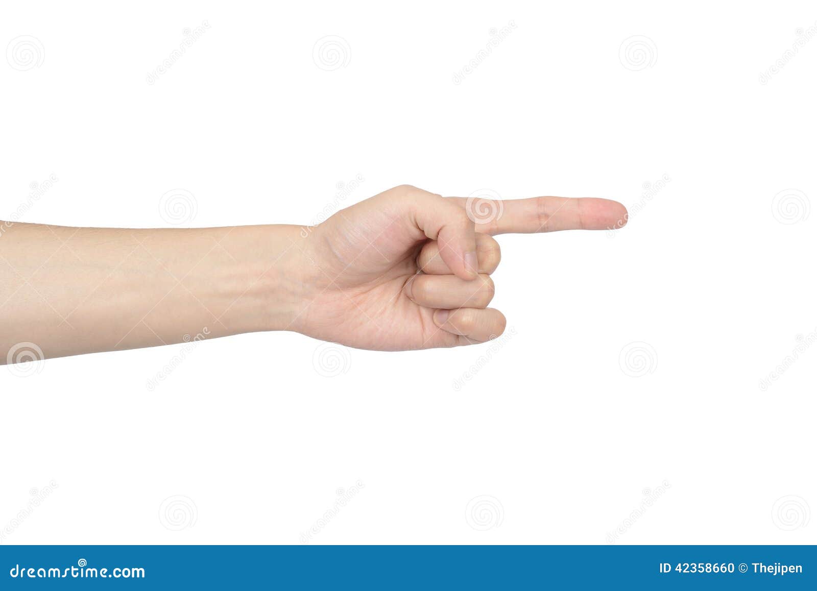 Hand of pointing sign stock photo. Image of asian, gesture - 42358660