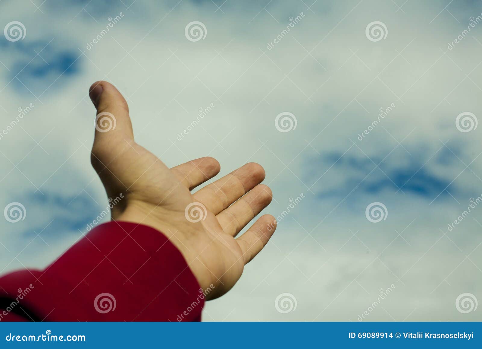 Hand pointing to the sky stock photo. Image of power - 69089914