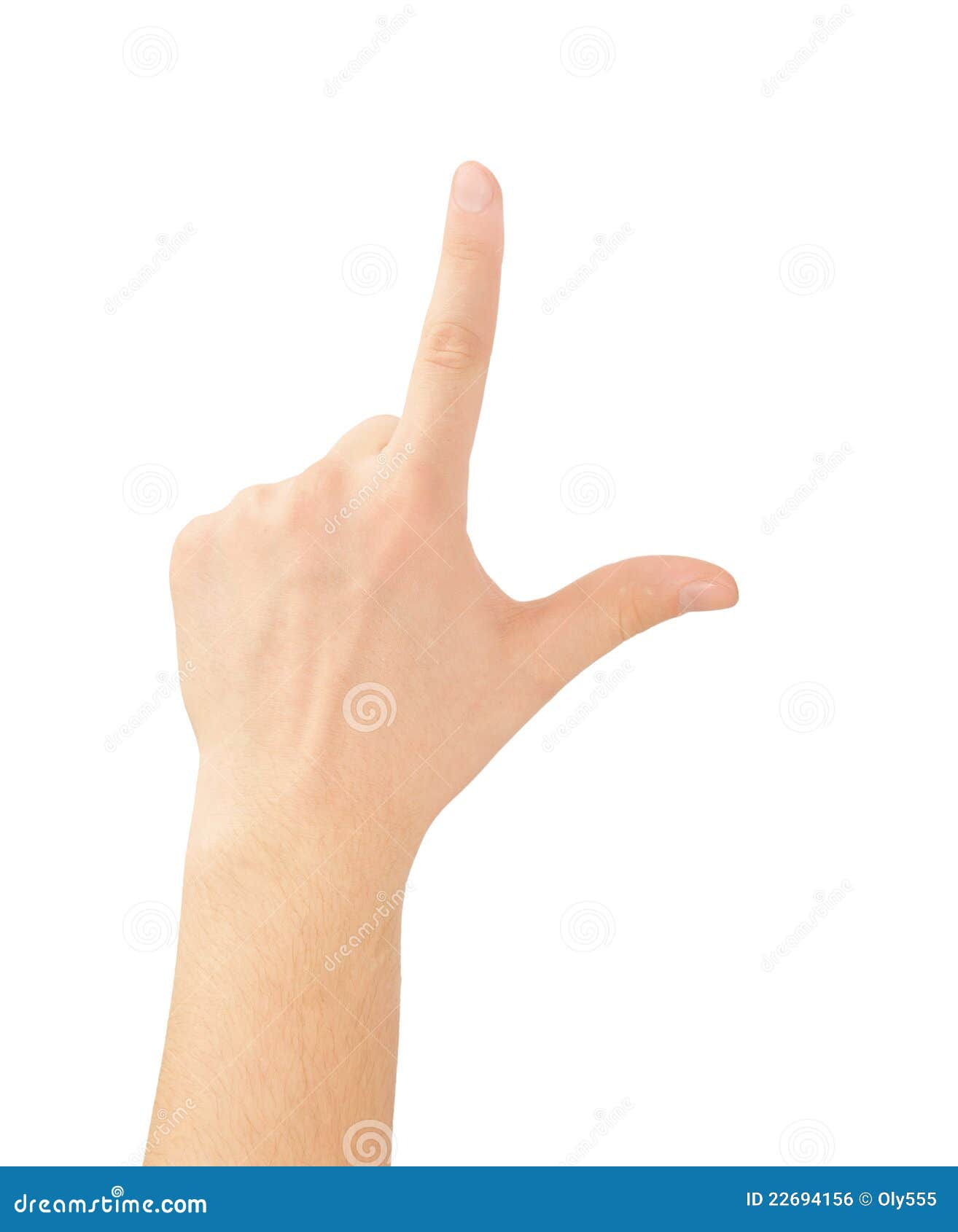 Hand Pointing, Touching or Pressing. Stock Photo - Image of touch ...