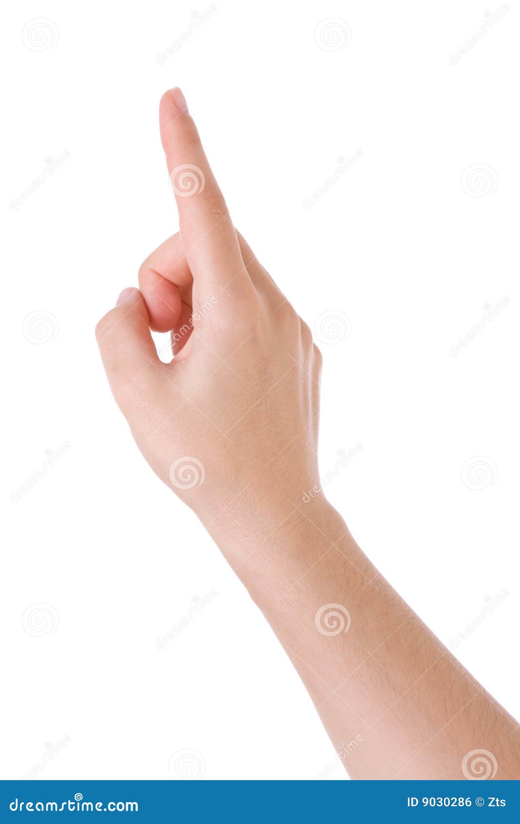 Hand Pointing, Touching or Pressing Stock Photo - Image of indication ...