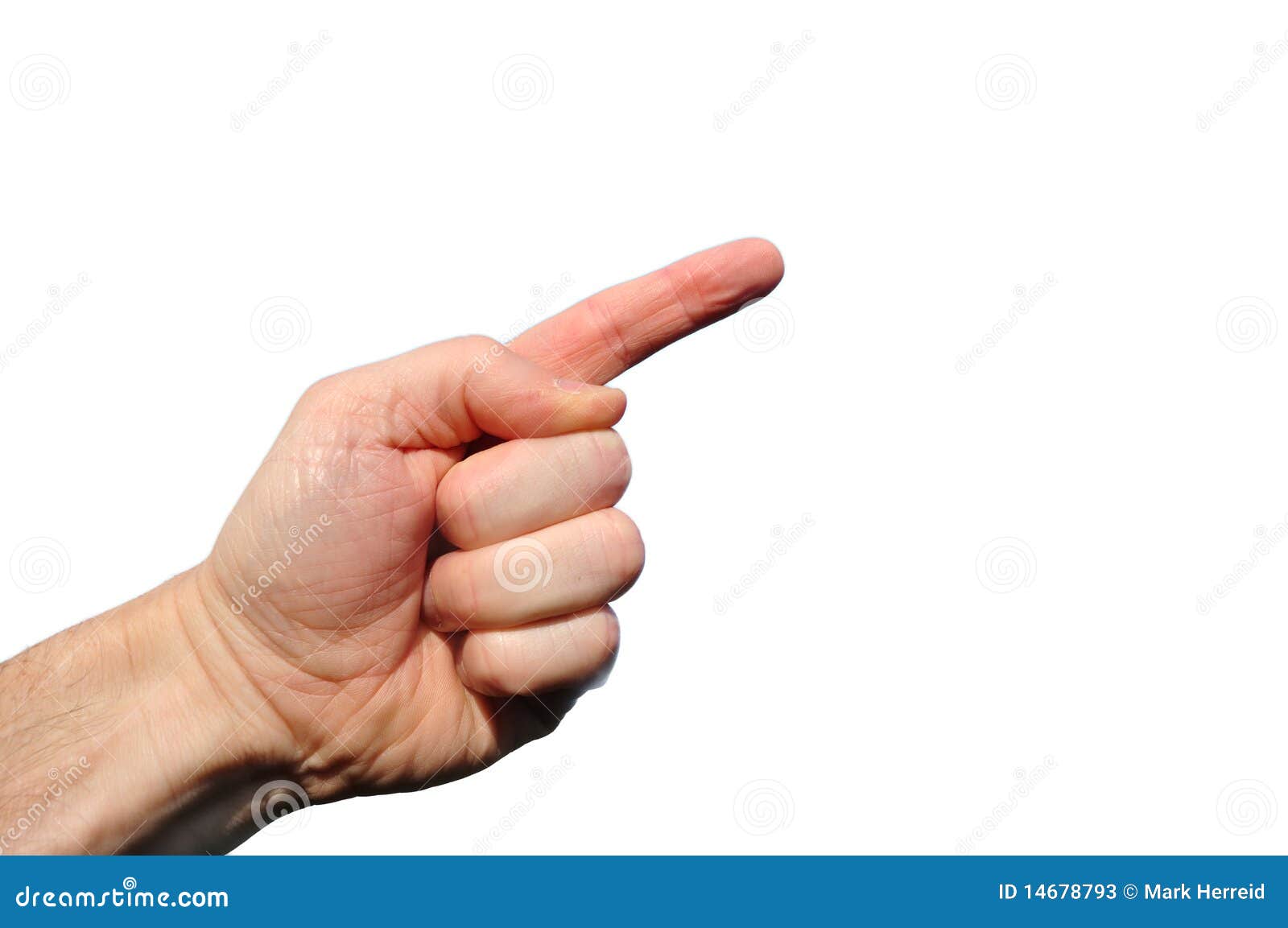Hand Pointing Up stock image. Image of isolated, pointing - 14678793