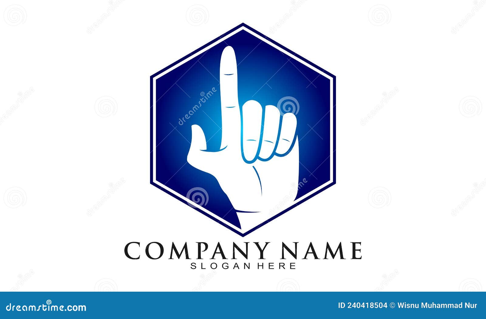 Hand Pointing Up Illustration Icon Logo Stock Vector - Illustration of ...