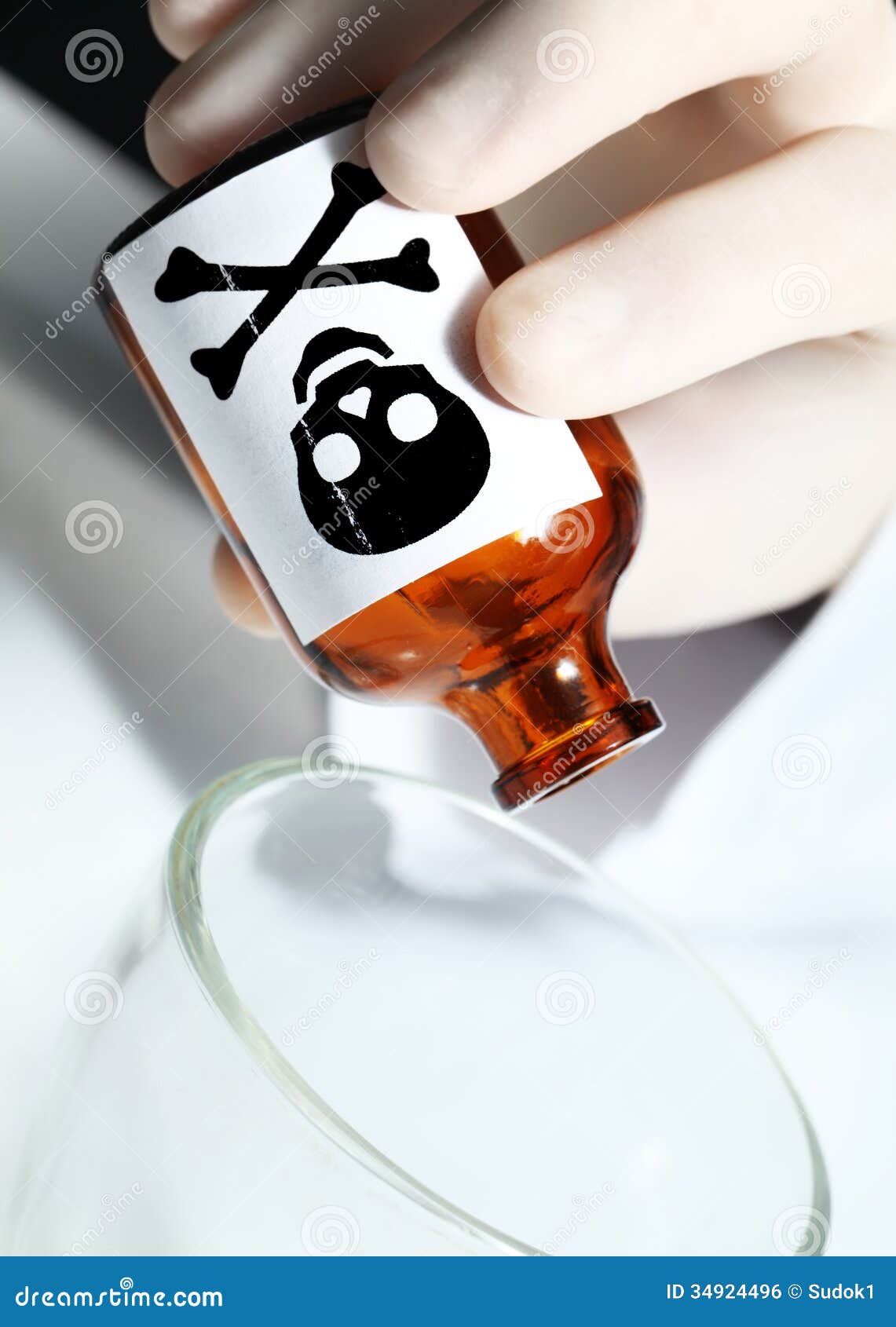 Hand with poison stock photo. Image of chemical, danger - 34924496