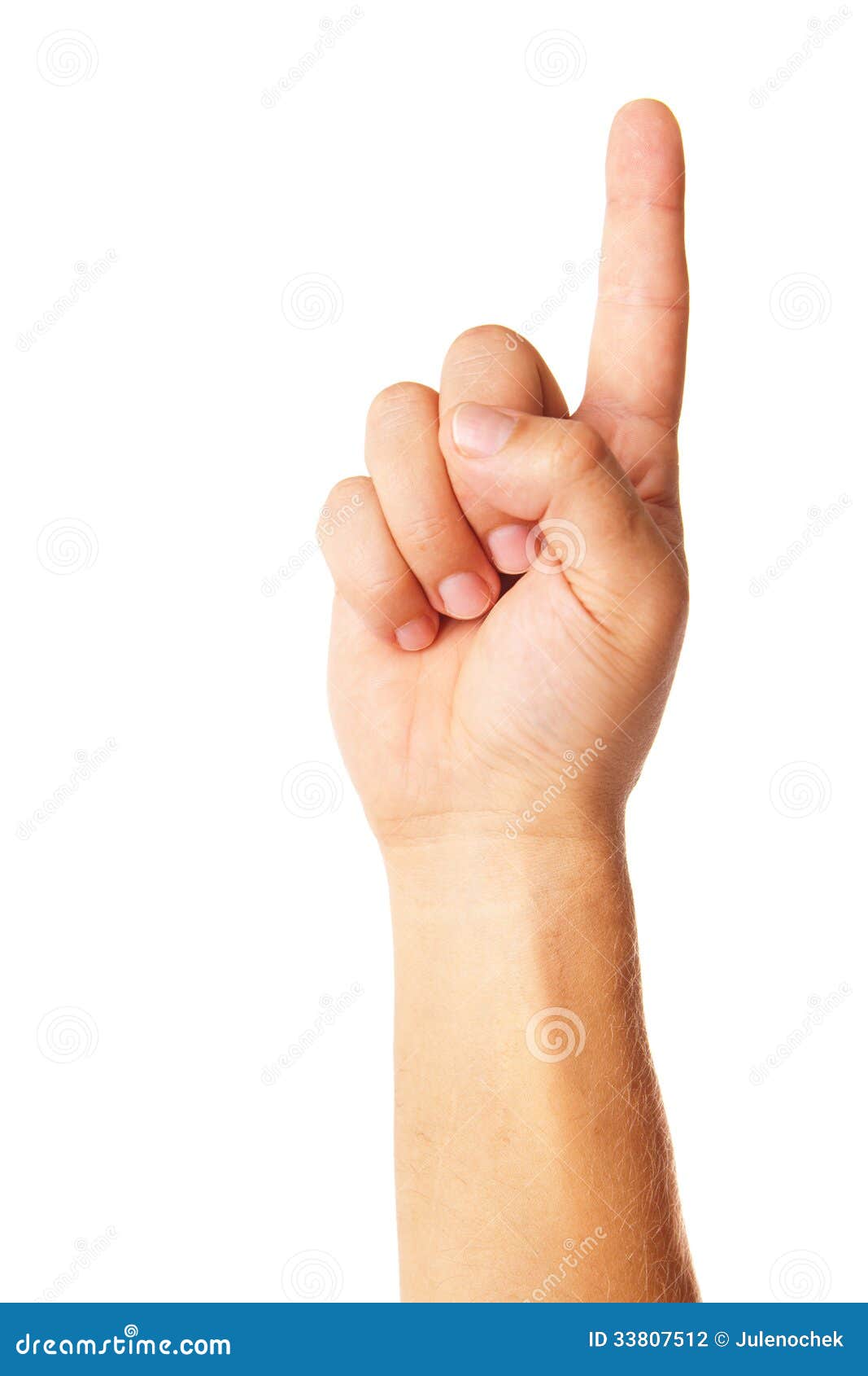Hand Poiting Symbol Isolated on White Background Stock Photo - Image of ...
