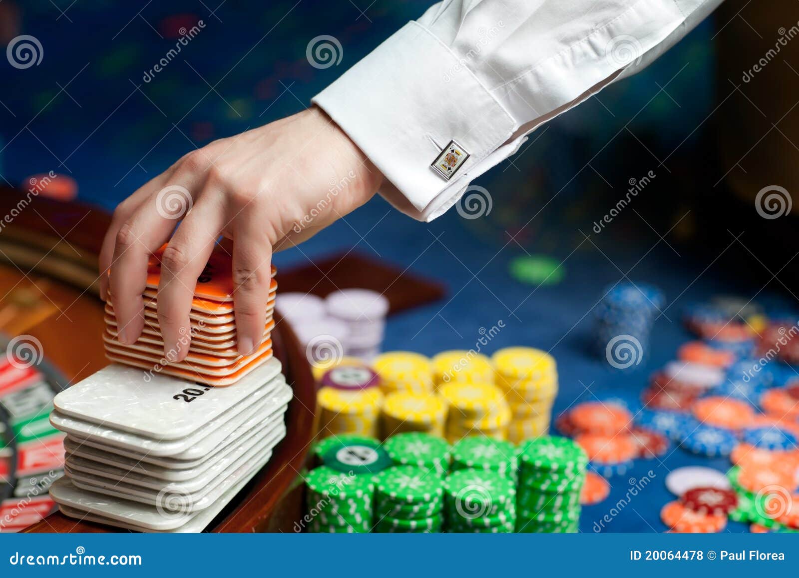Hand of a poker dealer stock photo. Image of gambling - 20064478