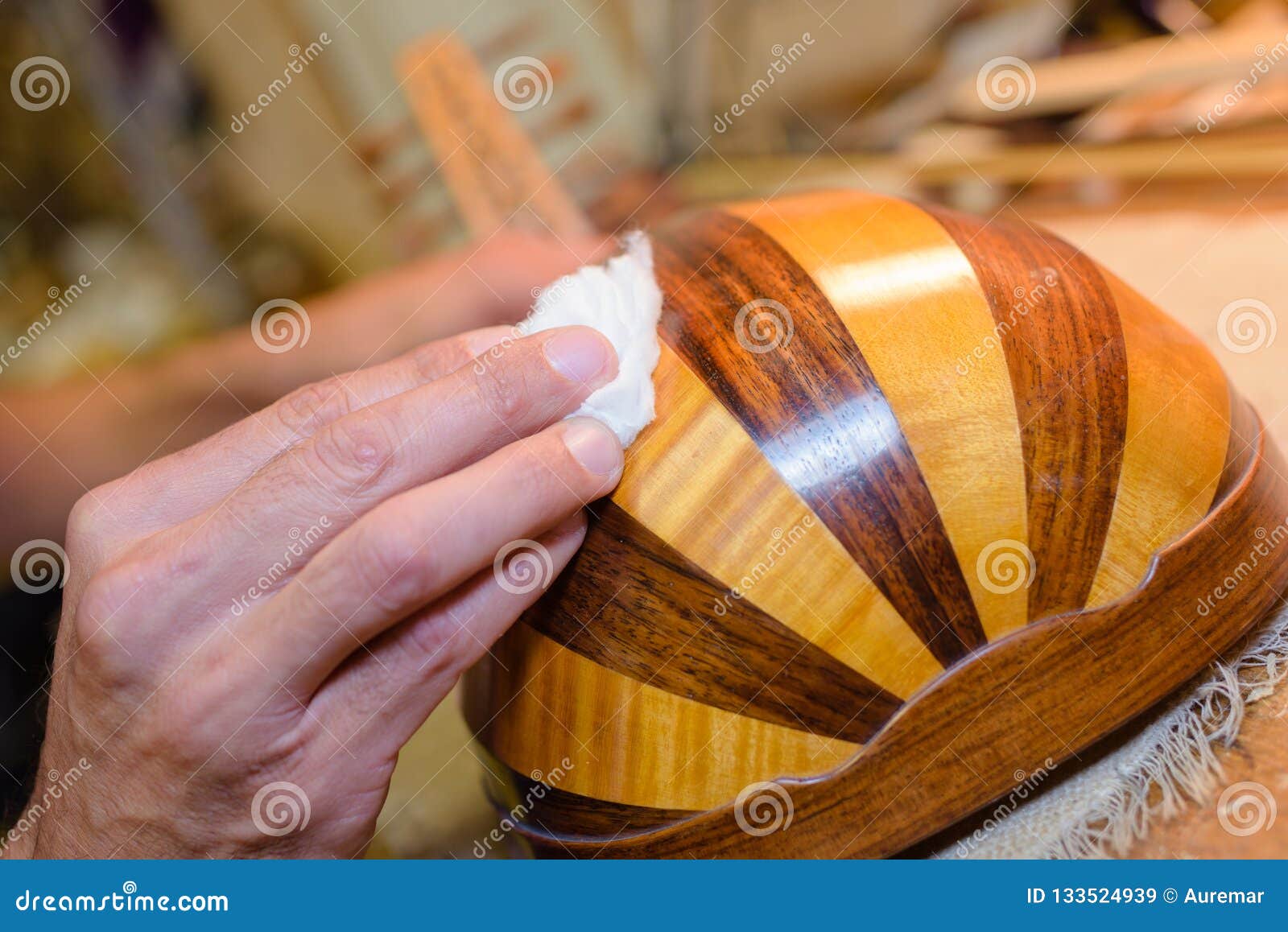 Hand Polishing Musical Instrument Stock Image - Image of artist ...