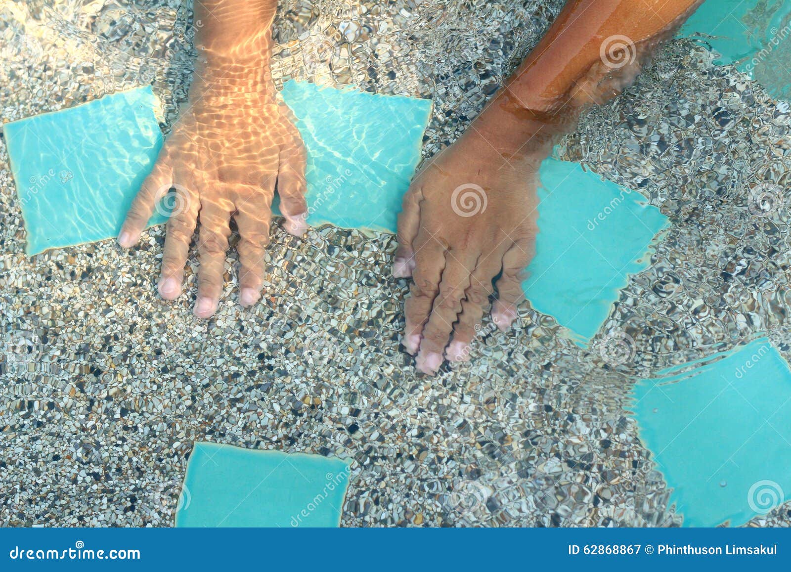 Hand on the pool stock image. Image of beautiful, comfortable - 62868867