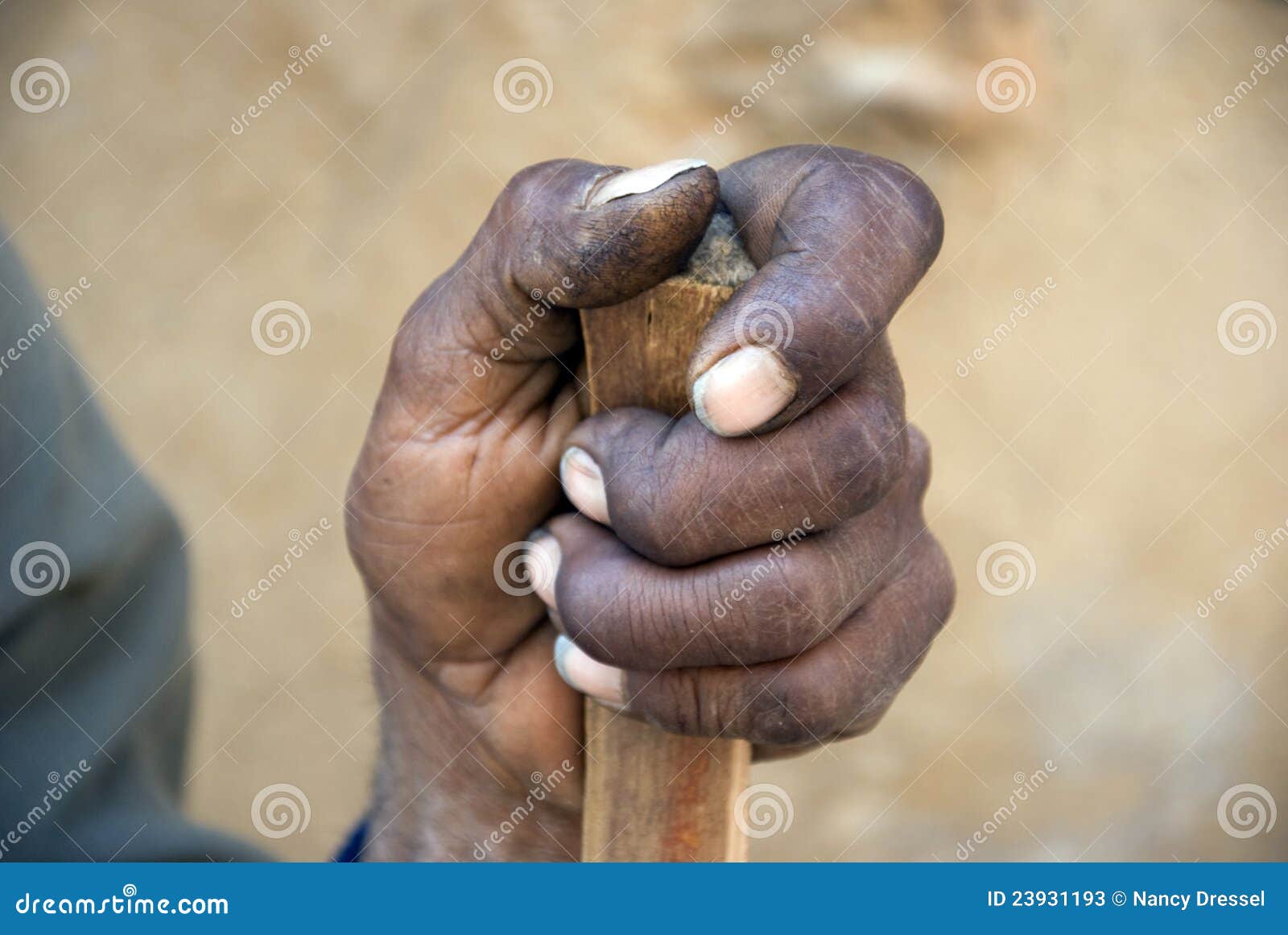 Hand of a Poor, Old Man in Africa Stock Image - Image of crop, close ...