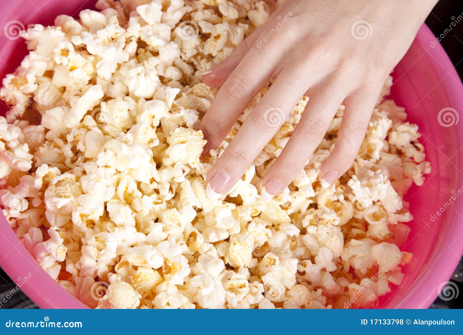 Hand in popcorn stock photo. Image of taste, horizontal - 17133798
