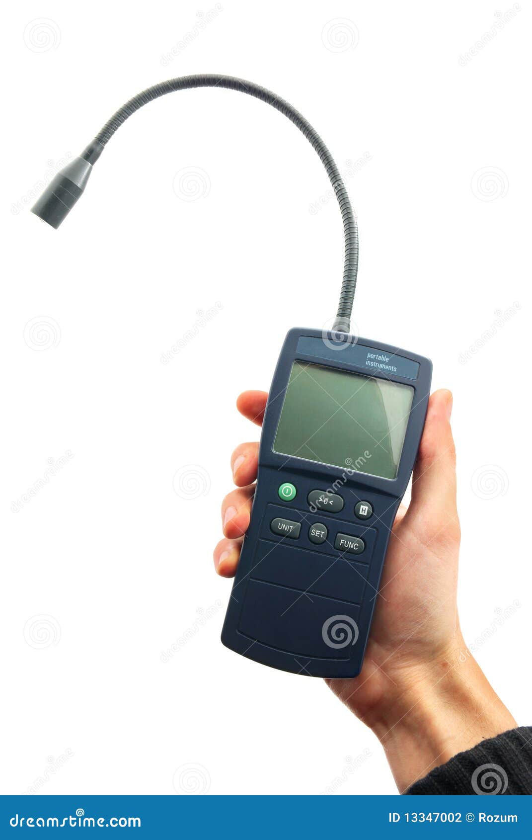 Hand with Portable Instrument Stock Photo - Image of industry, message ...