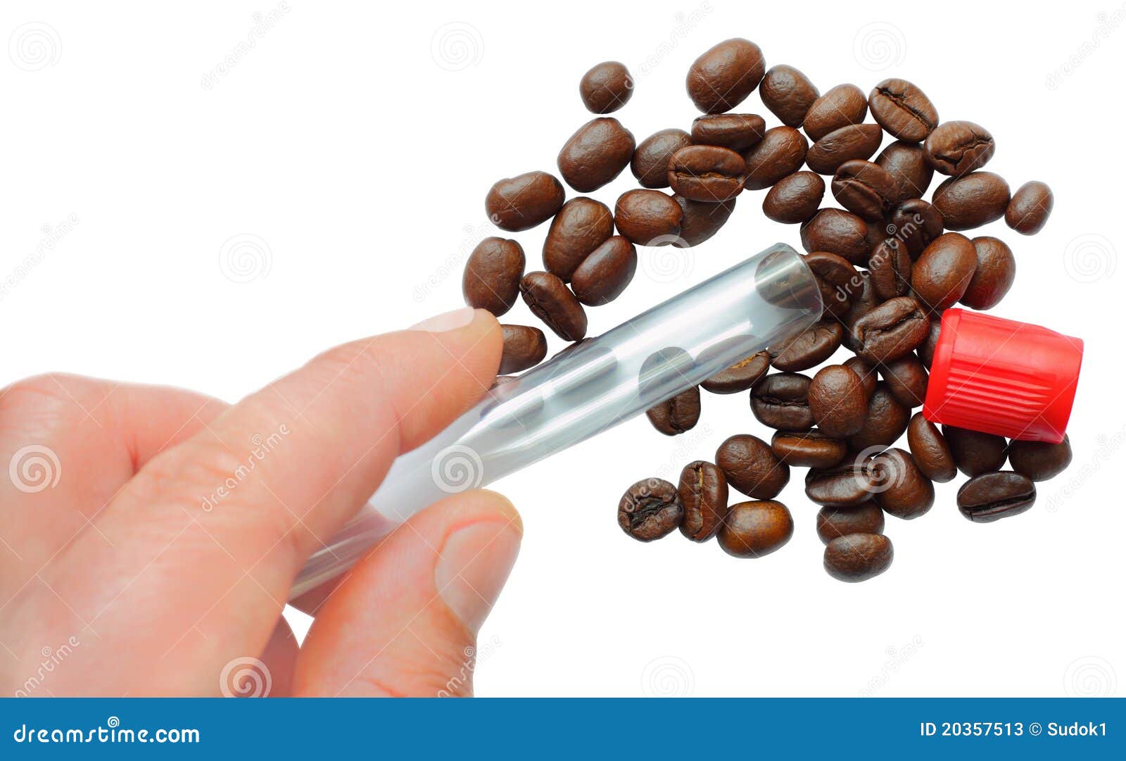 Hand Poured Coffee Beans Out Of The Tube Stock Image - Image of natural ...
