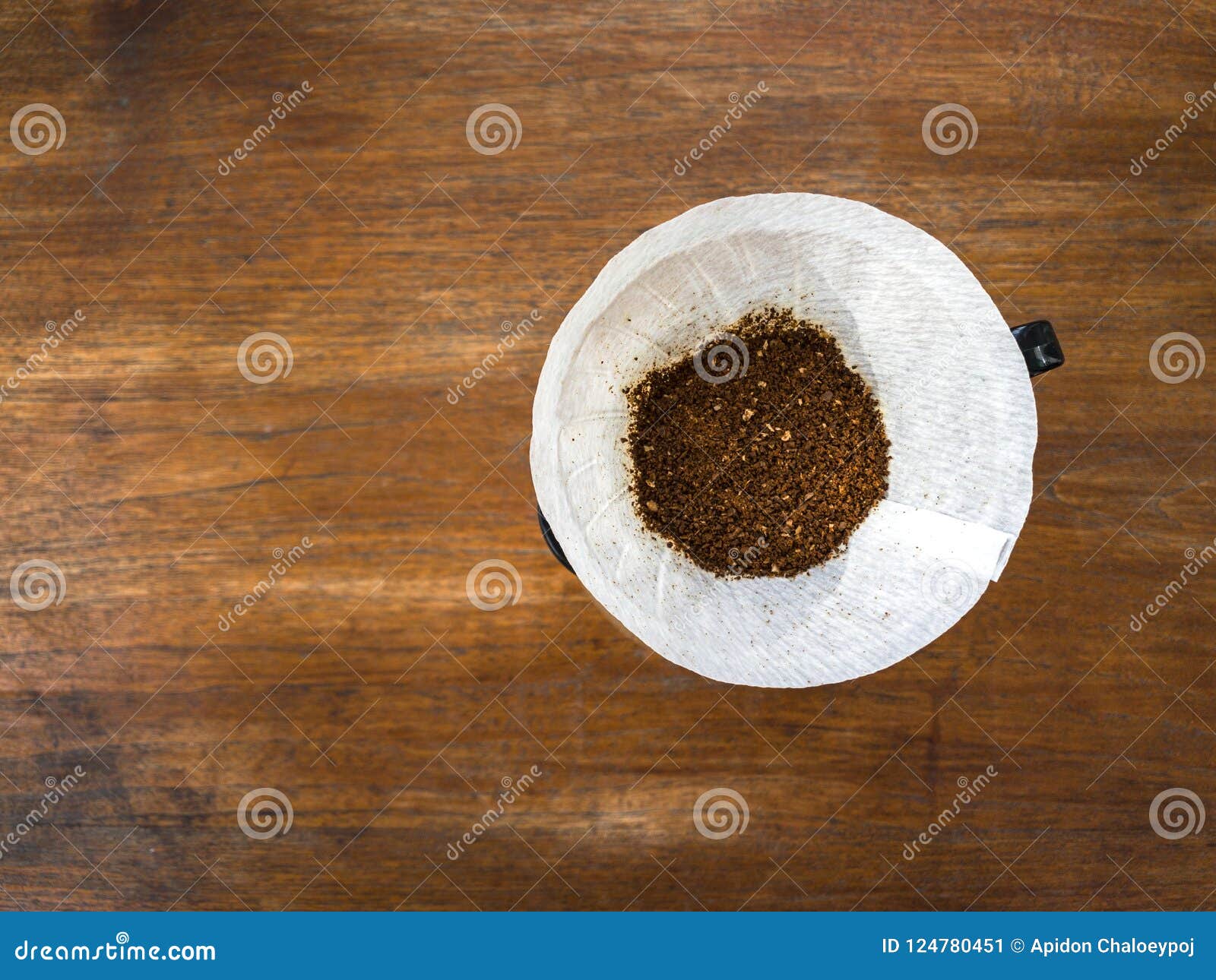 Hand Pouring Coffee, Coffee Brewing Method. Stock Image - Image of ...