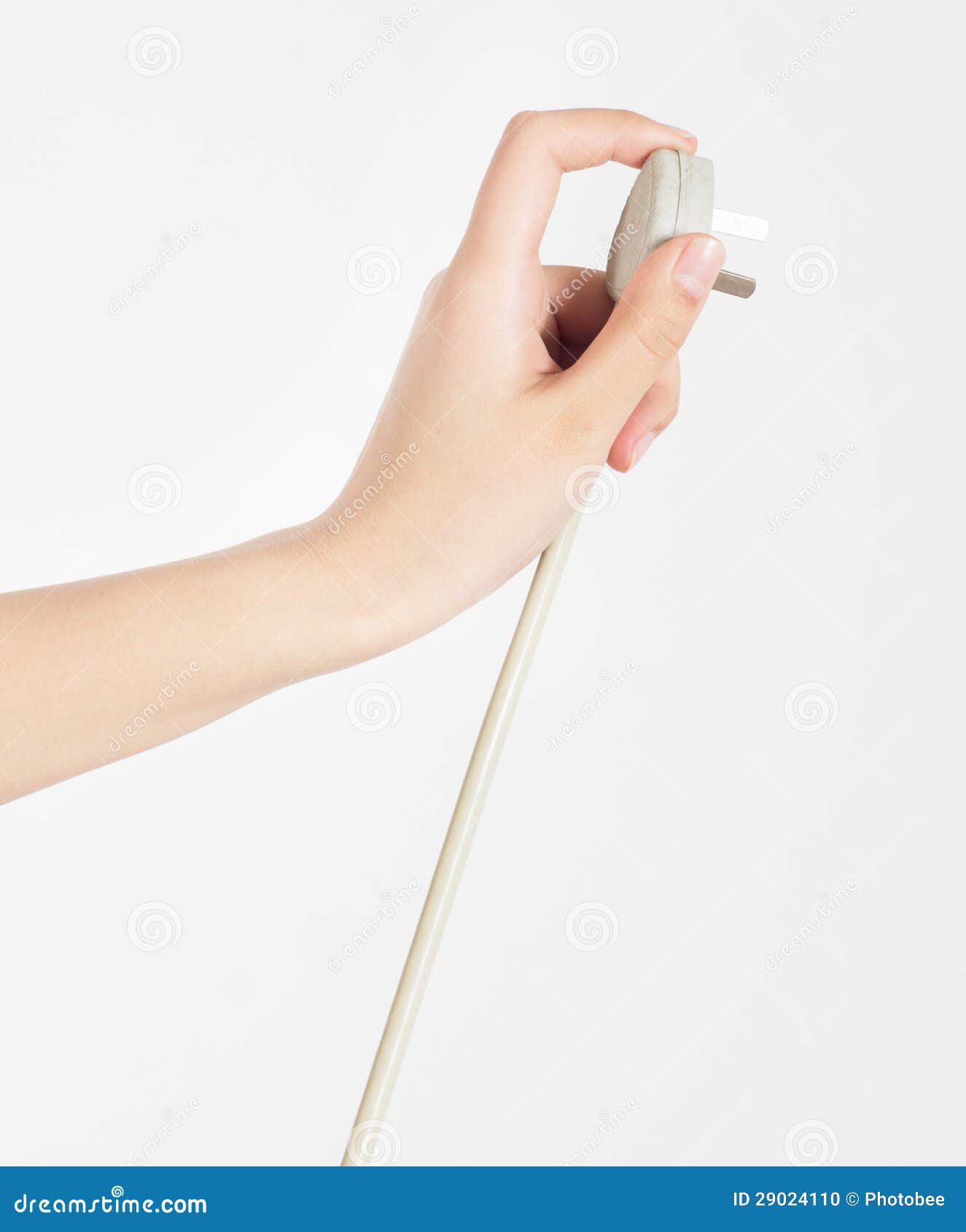 Hand and power stock photo. Image of plug, wire, person - 29024110