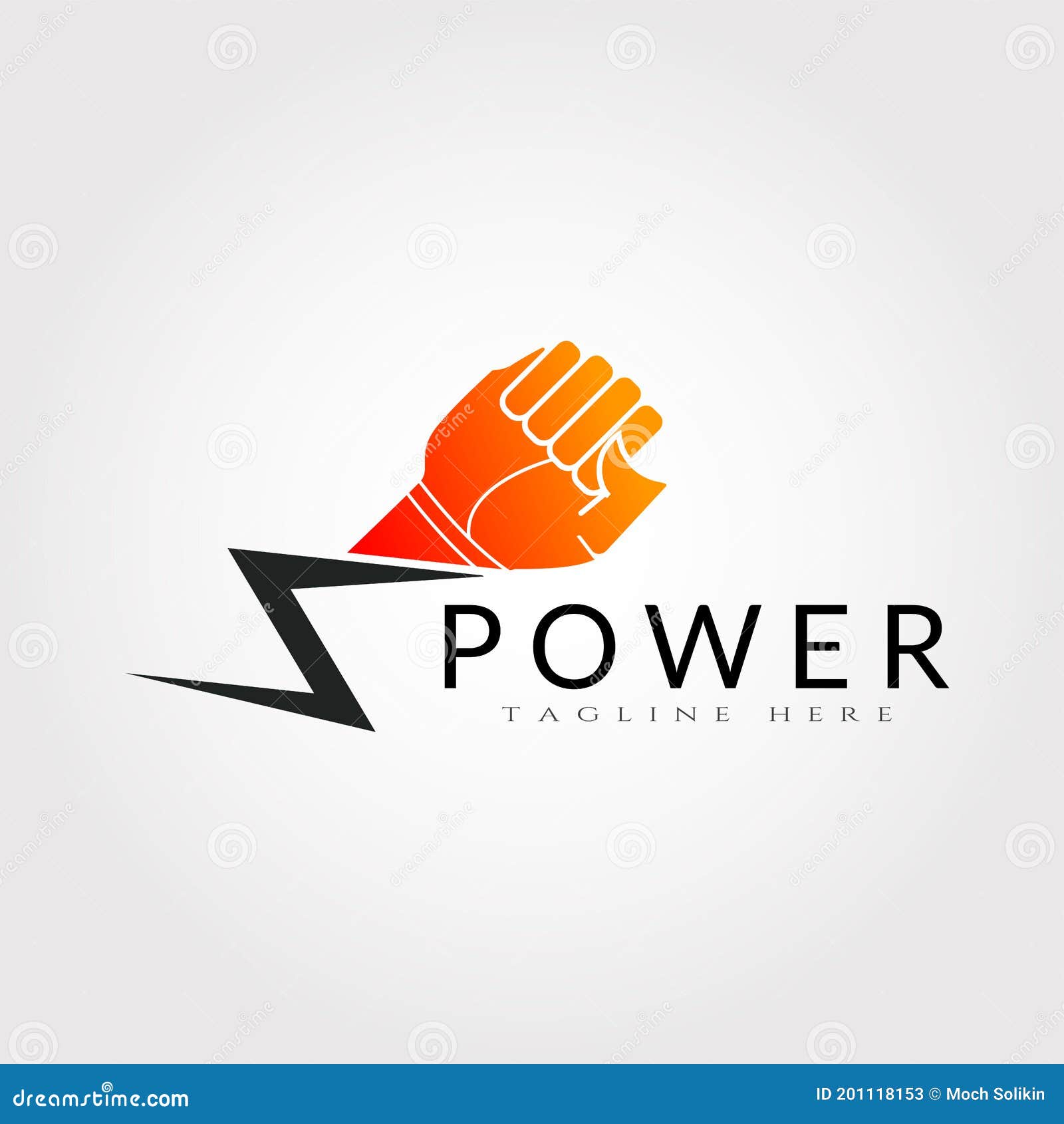 Hand Power Logo Design, Fist-vector Stock Vector - Illustration of ...