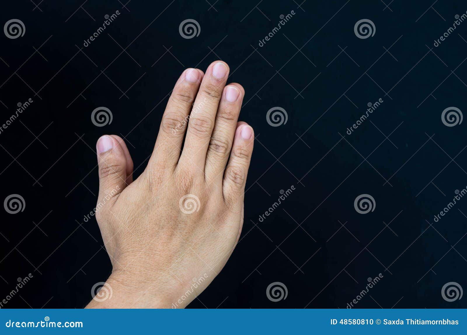 Hand pray stock photo. Image of action, request, finger - 48580810